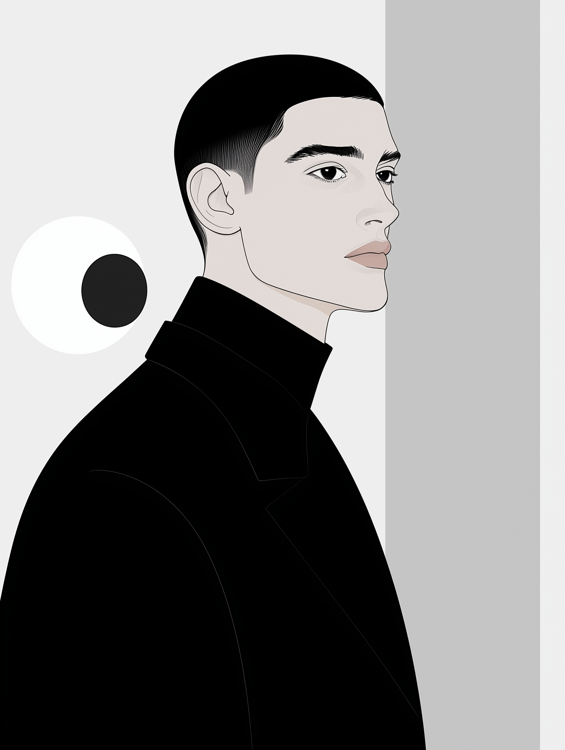Lummi Illustration - Minimalist Profile Illustration