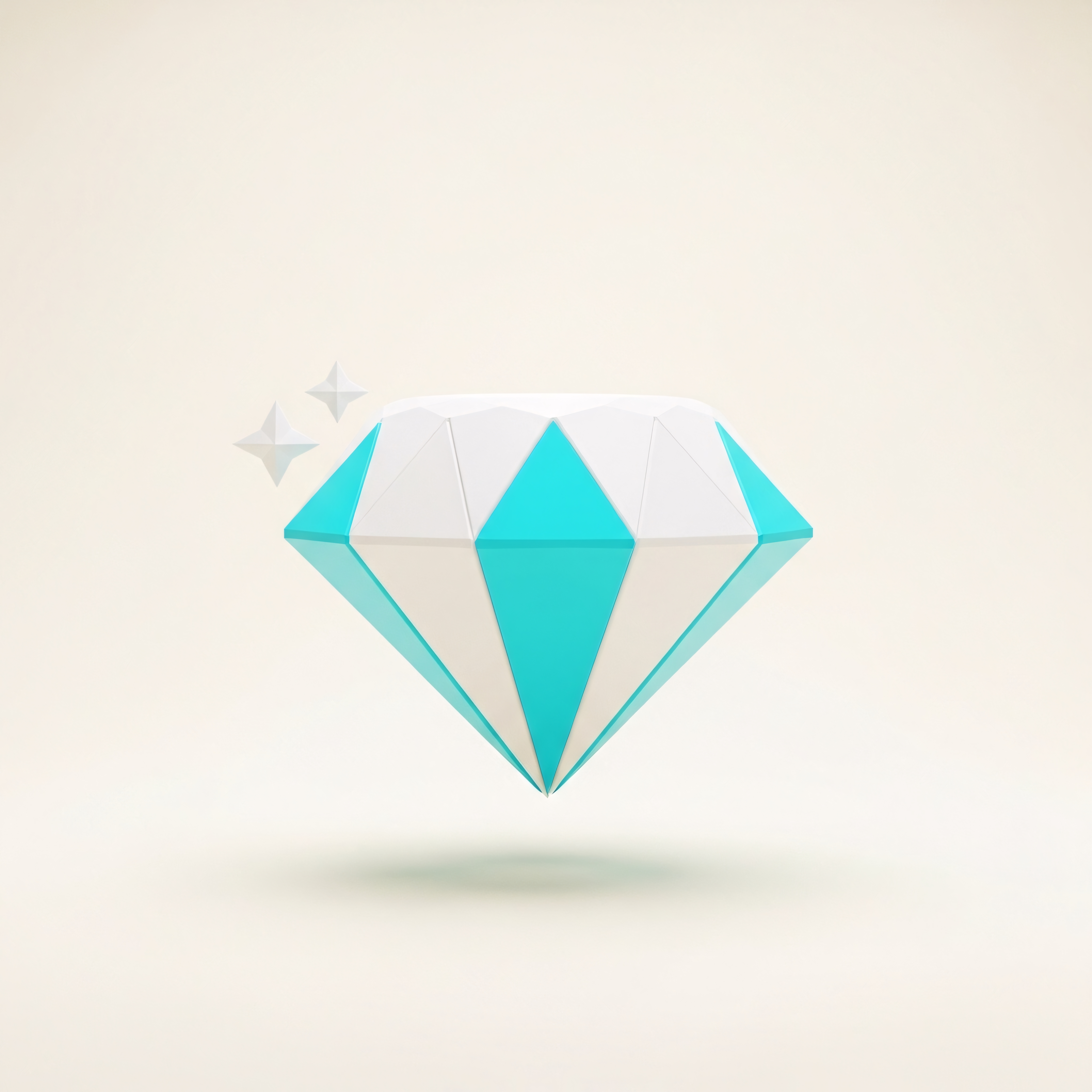 Stylized Diamond Render 3D Image on Lummi
