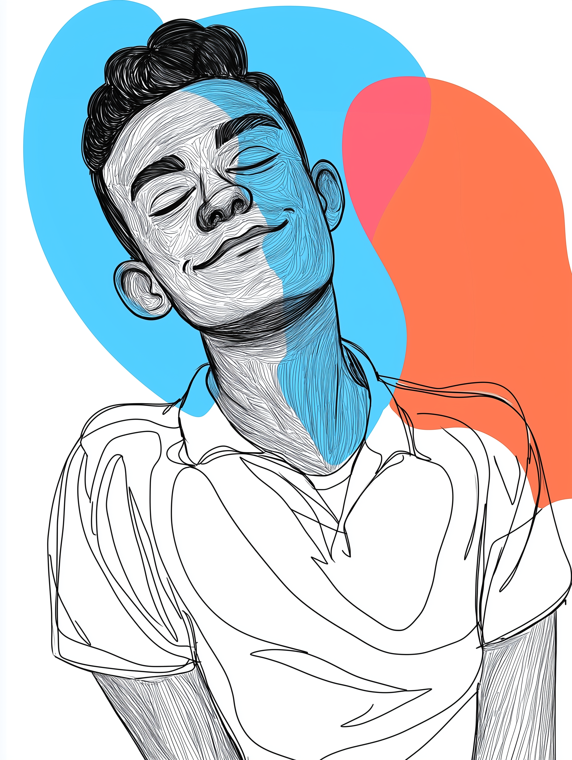 Serene Expression Illustration Illustration on Lummi