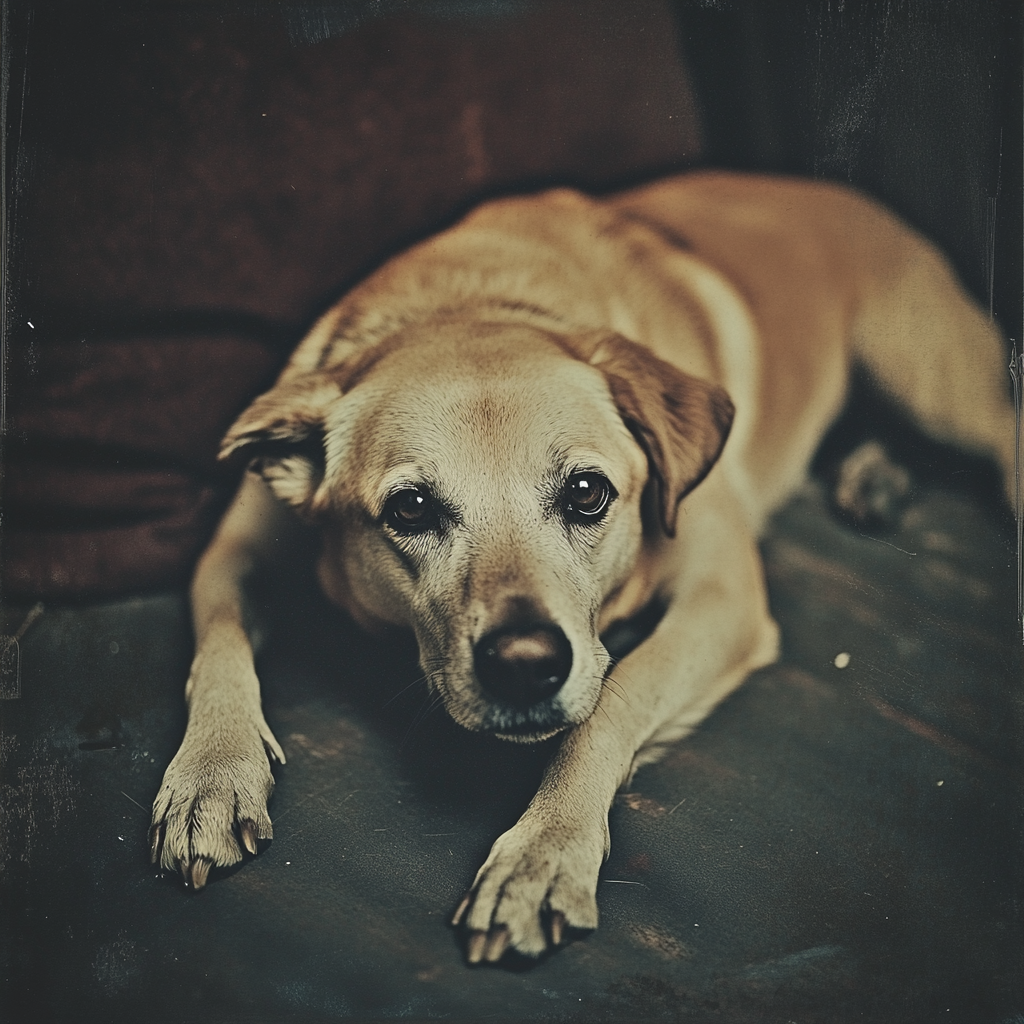Contemplative Dog Photo on Lummi