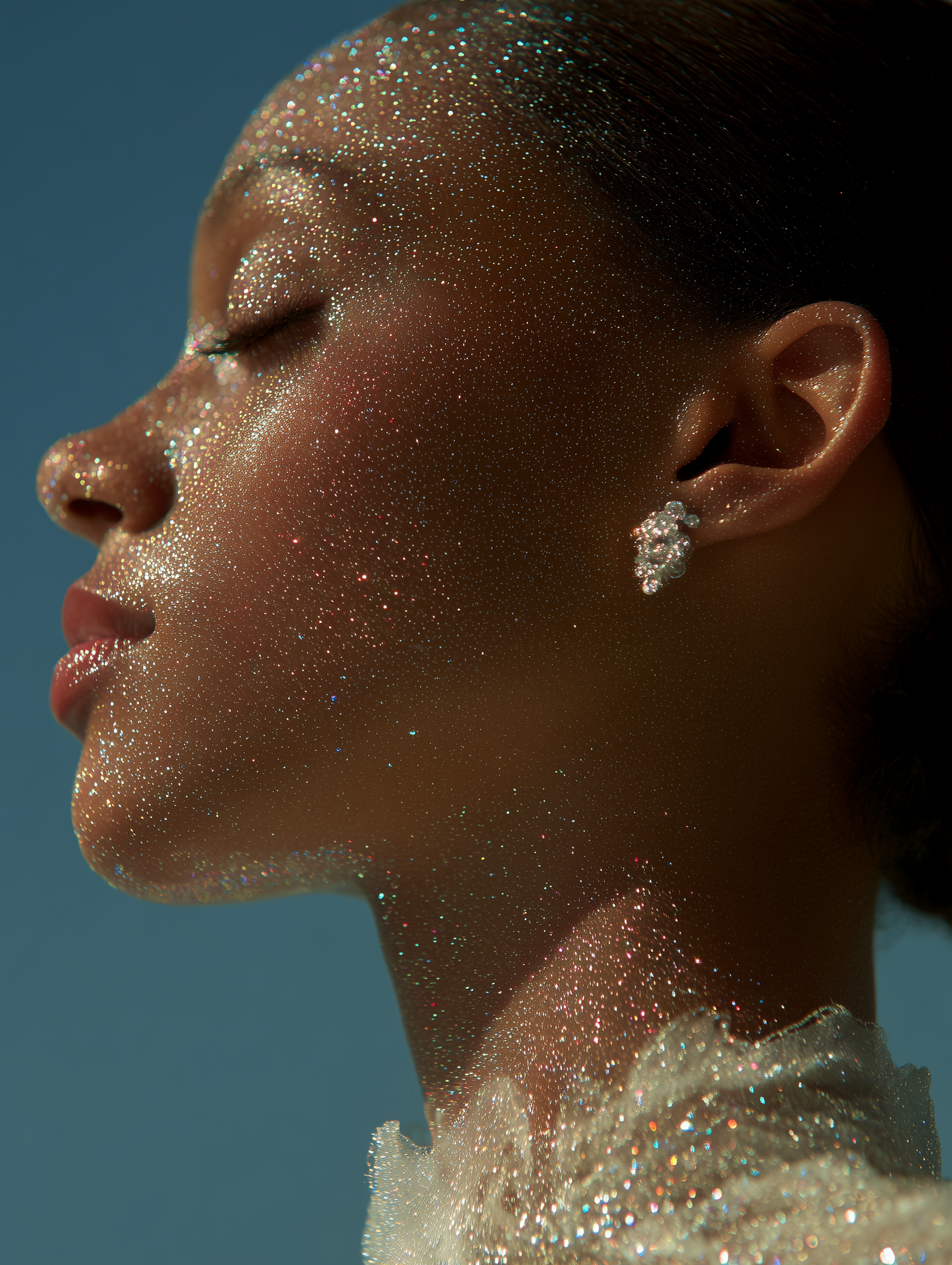 Glitter Profile Portrait Photo on Lummi