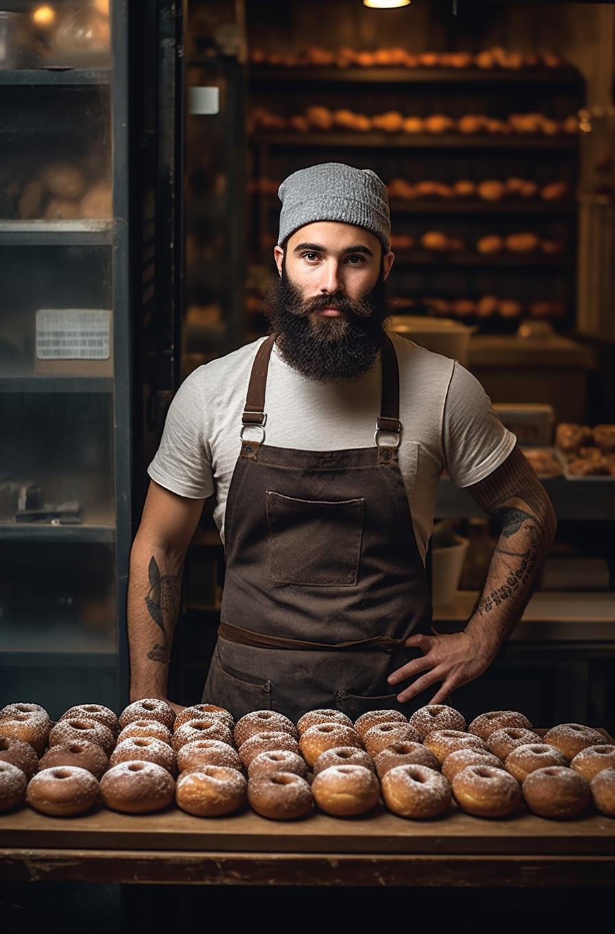 Artisanal Donut Chef with Tattoos Photo on Lummi