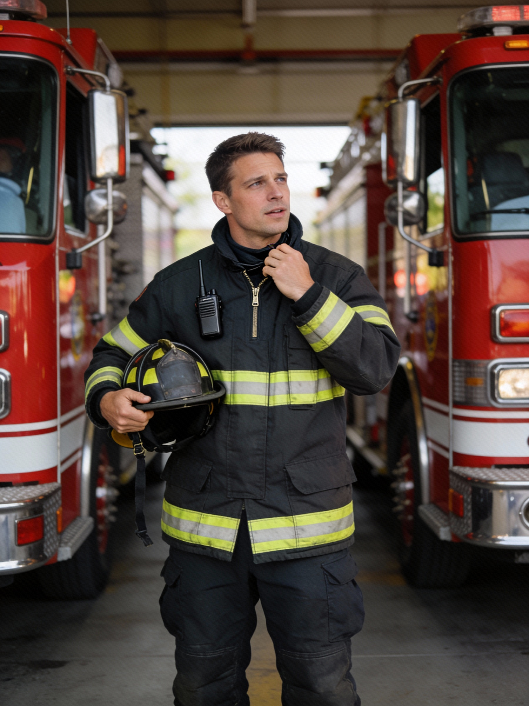 Firefighter in Station Photo on Lummi