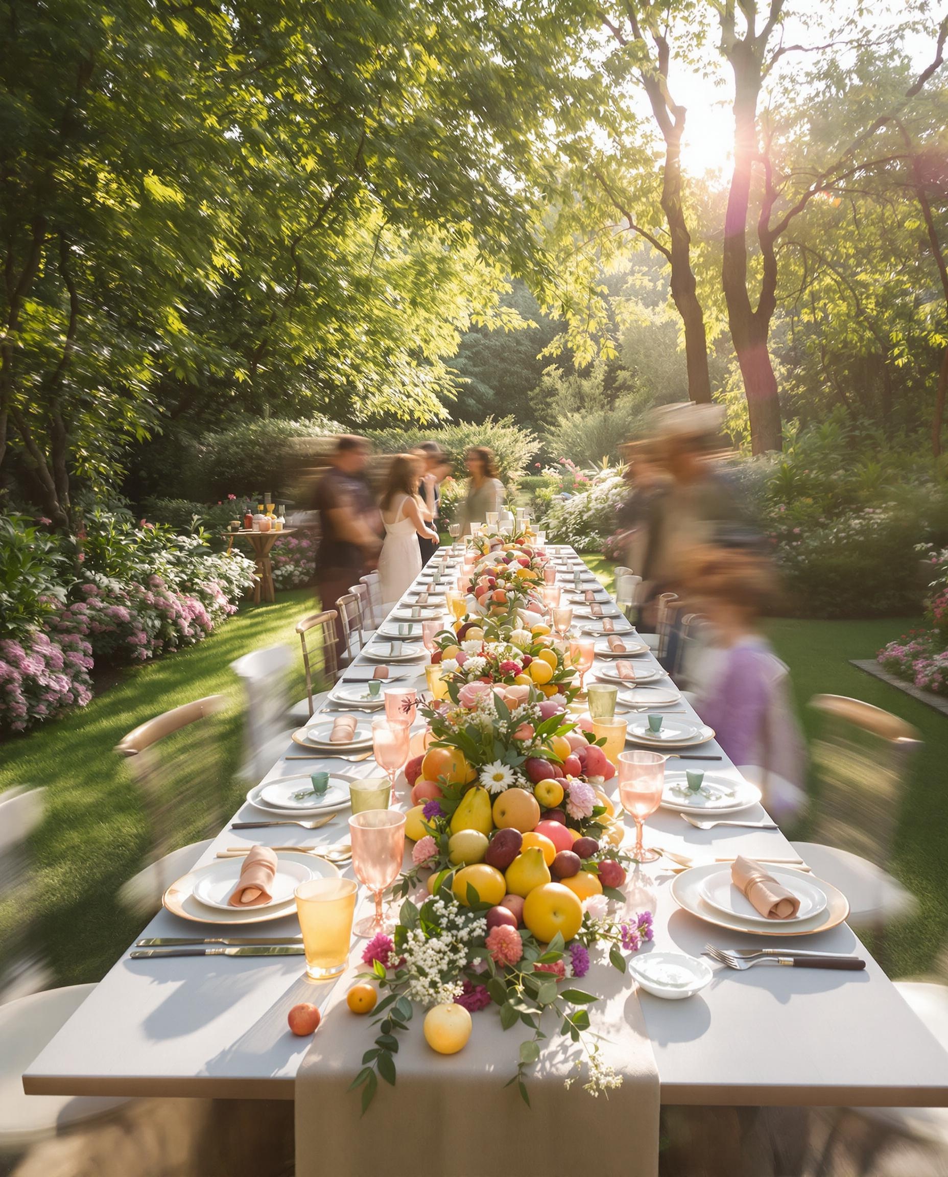 Elegant Outdoor Dining Setup Photo on Lummi