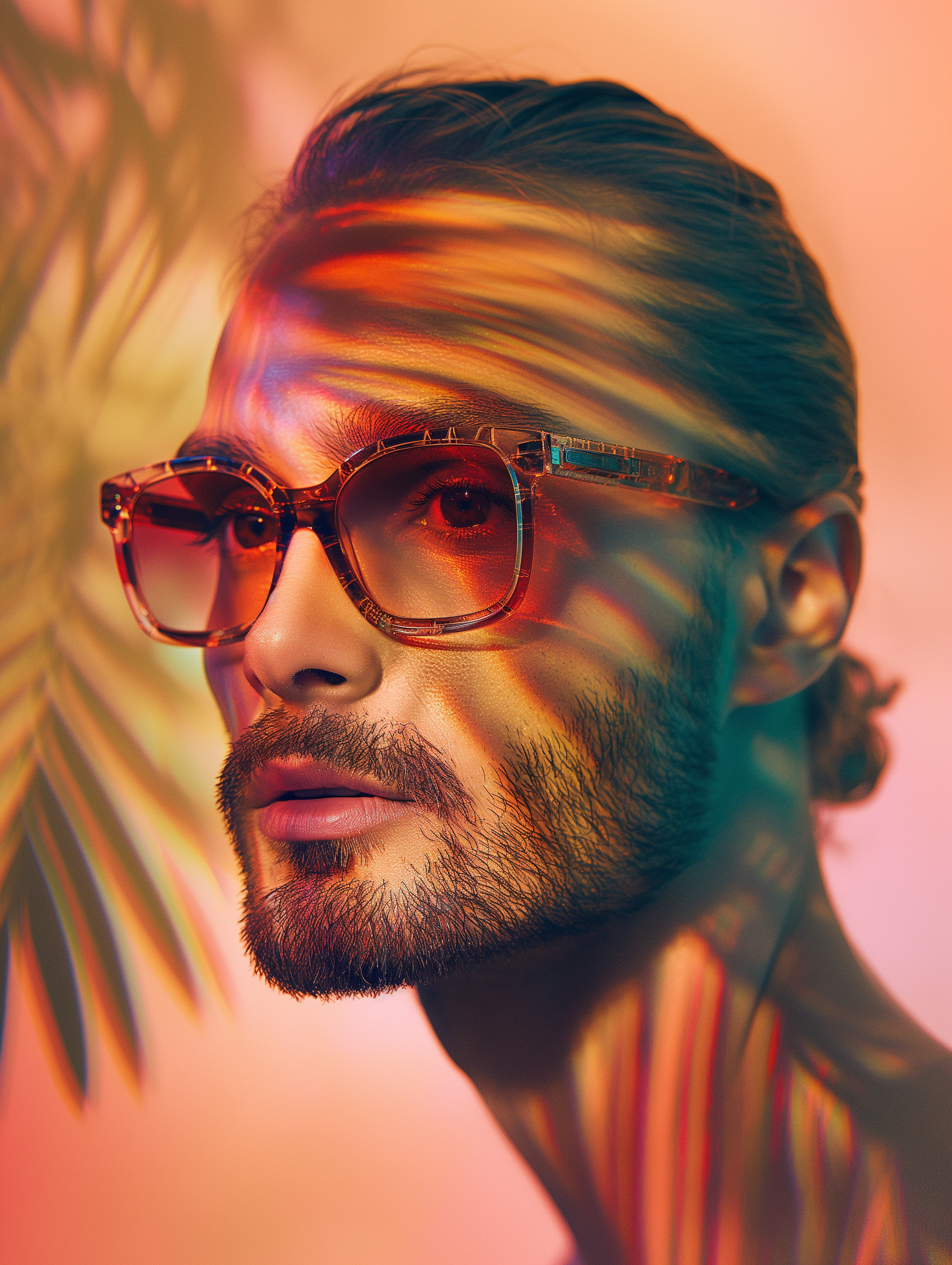 Dynamic Colored Lighting Portrait Photo on Lummi