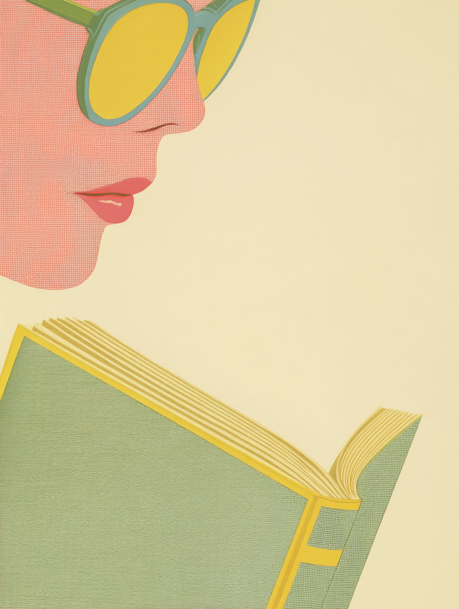 Person Reading Book Art Illustration on Lummi