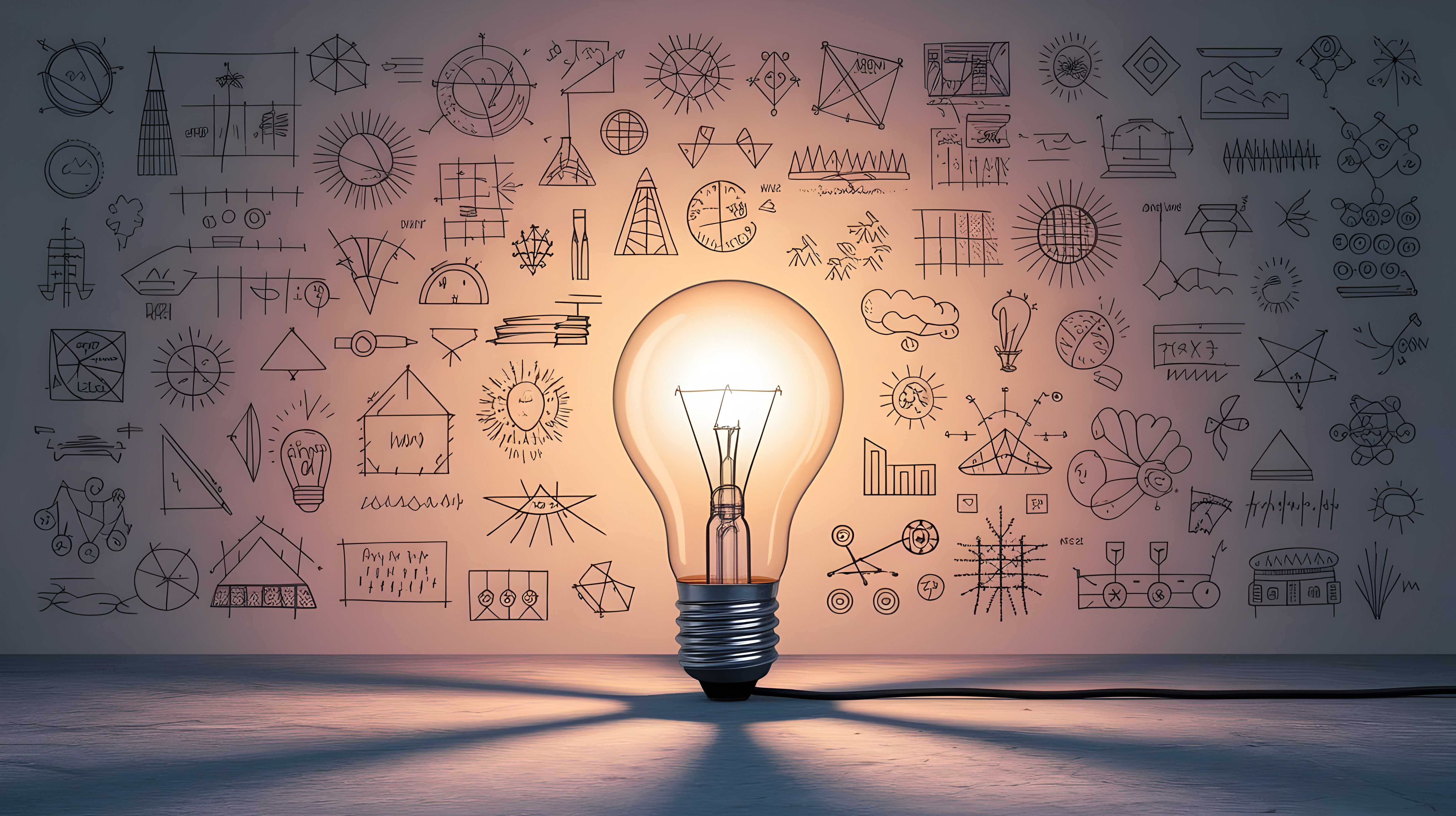 Glowing Light Bulb Art Illustration on Lummi