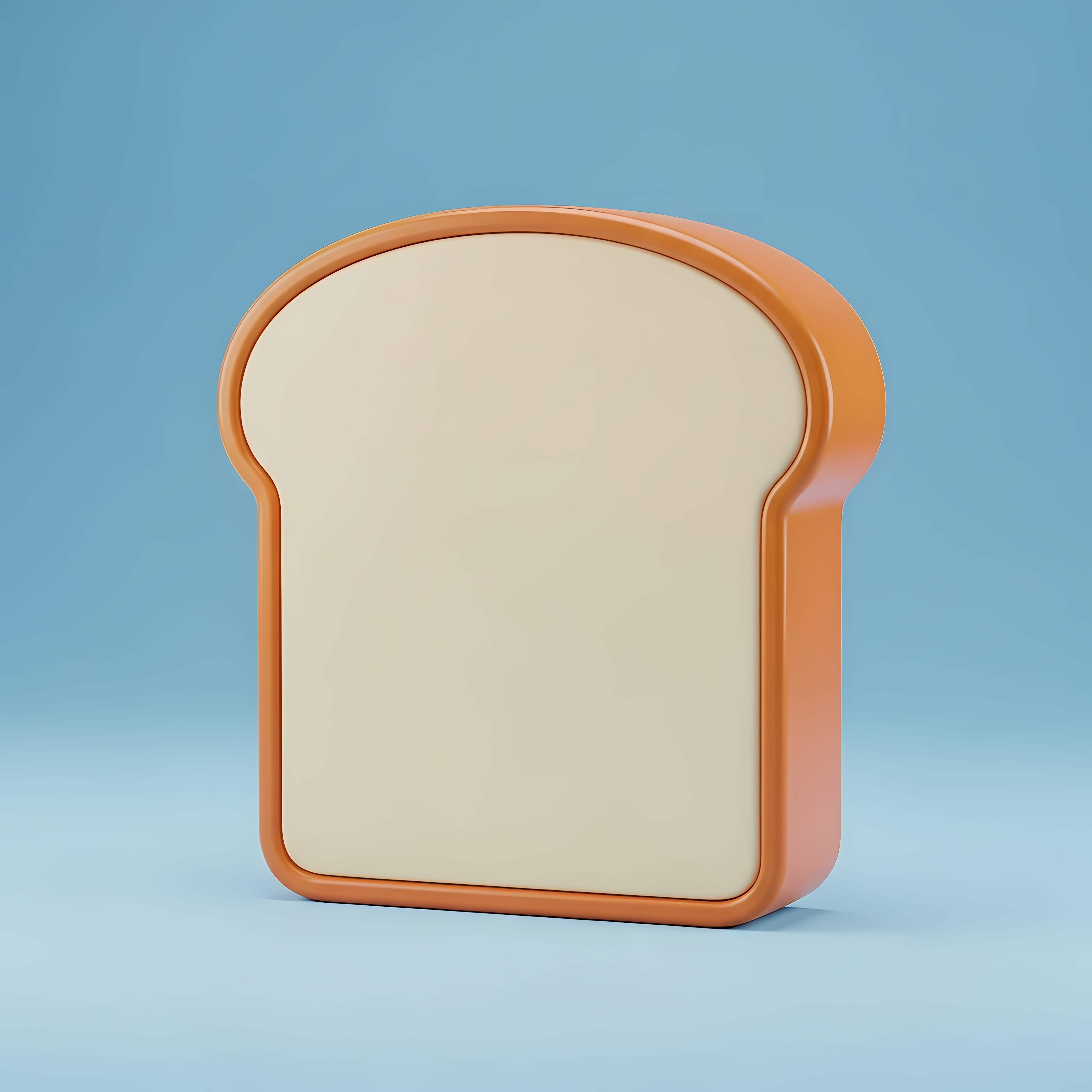 Stylized Bread Slice 3D Image on Lummi