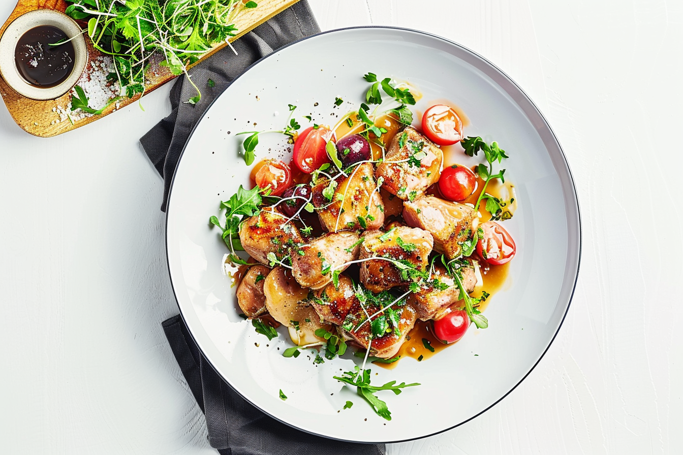 Elegant Pan-Seared Chicken Plate Photo on Lummi