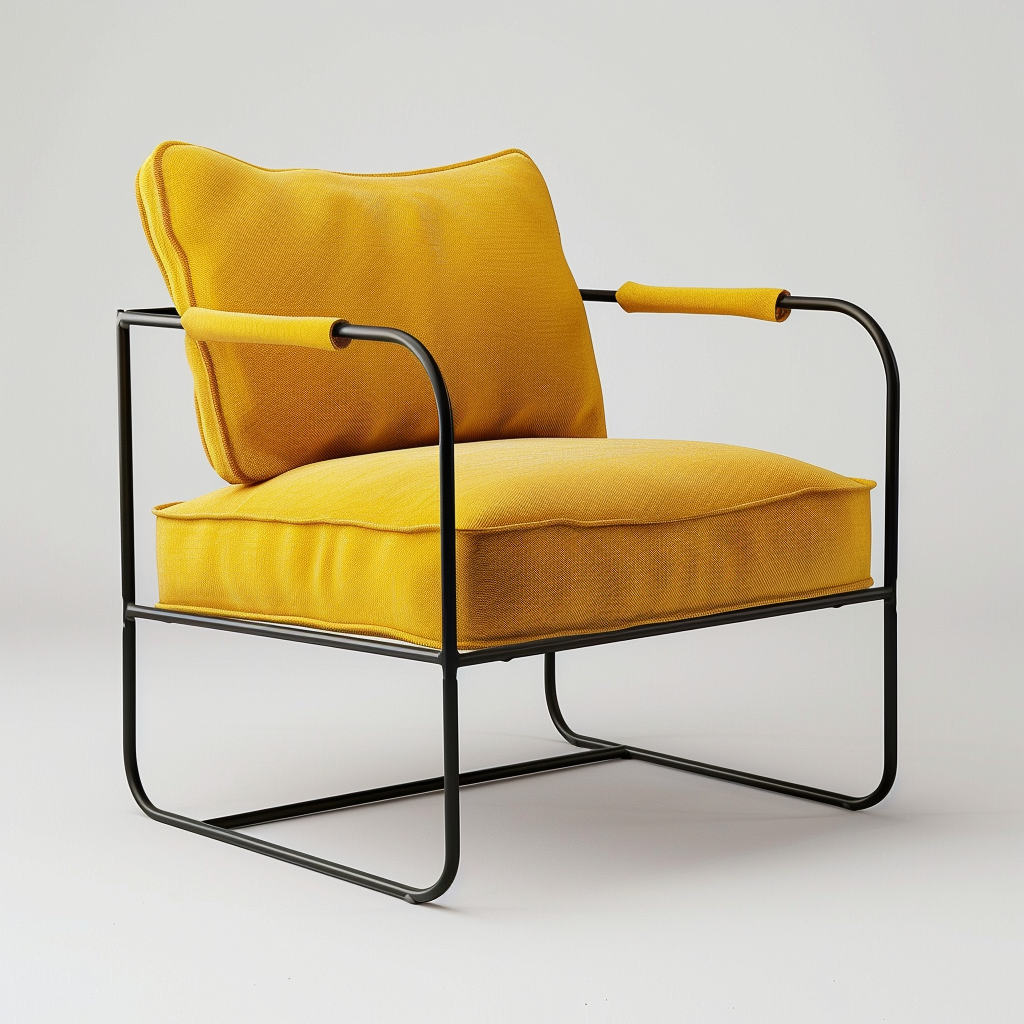 Modern Yellow Armchair Photo on Lummi