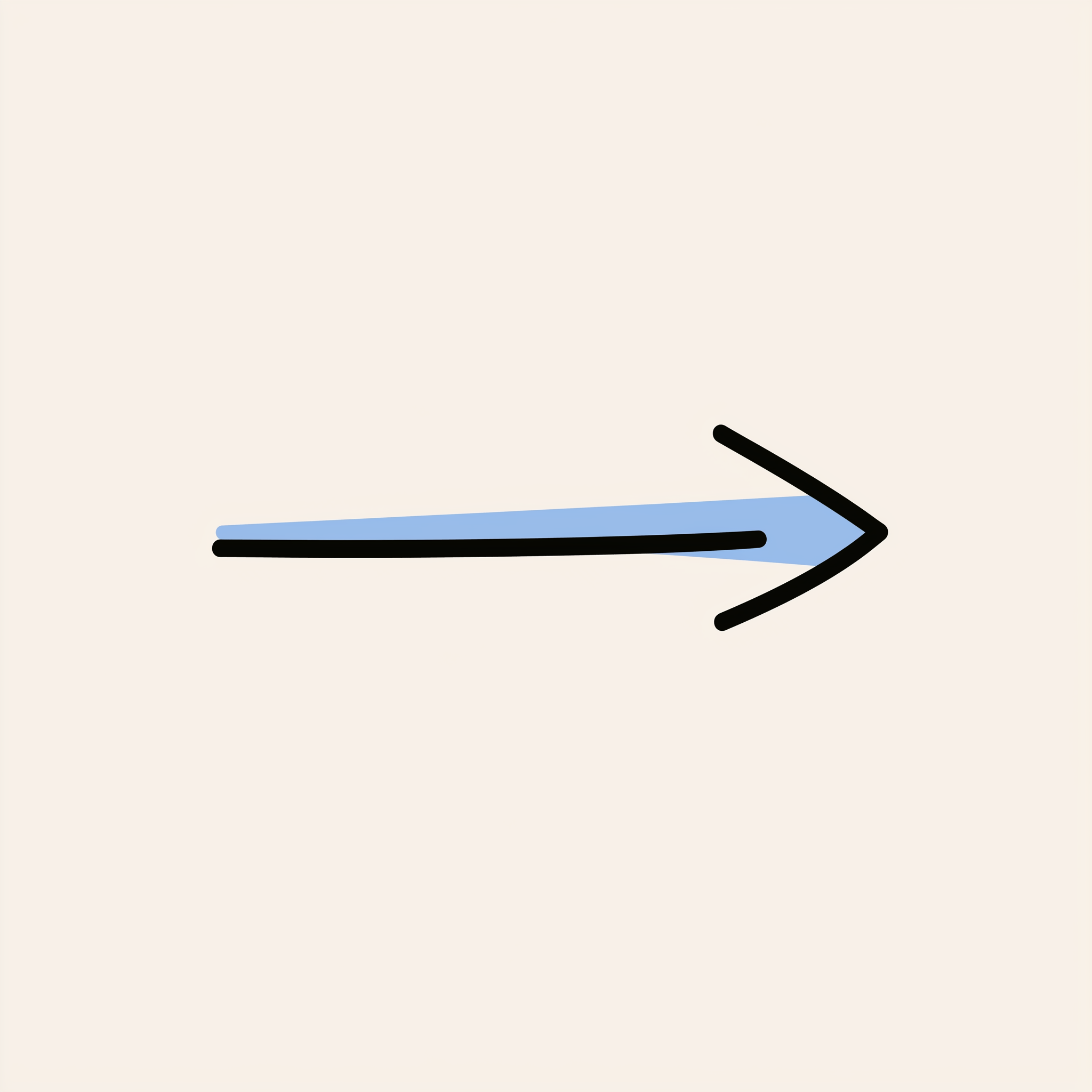 Stylized Right Arrow Illustration on Lummi