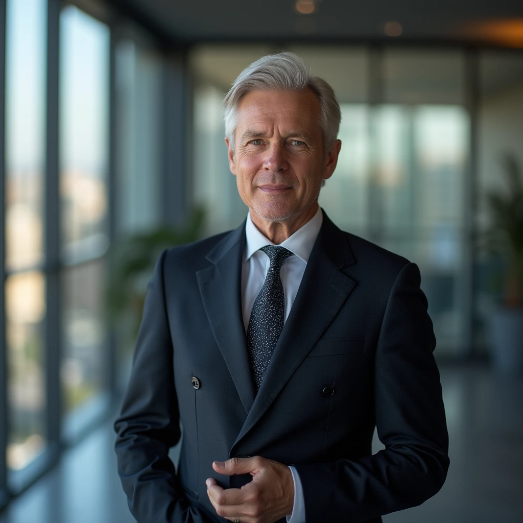 Distinguished Man in Formal Setting Photo on Lummi