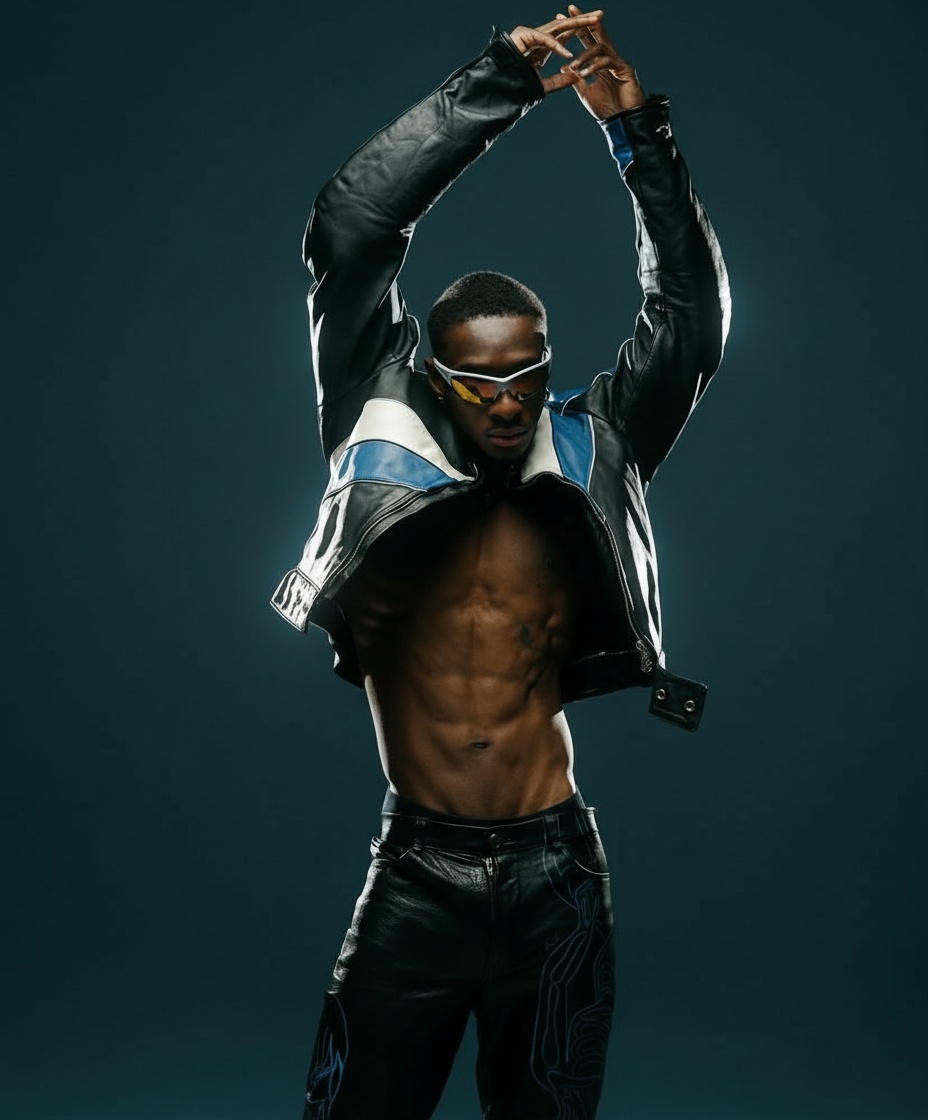 Futuristic Fashion Pose Photo on Lummi