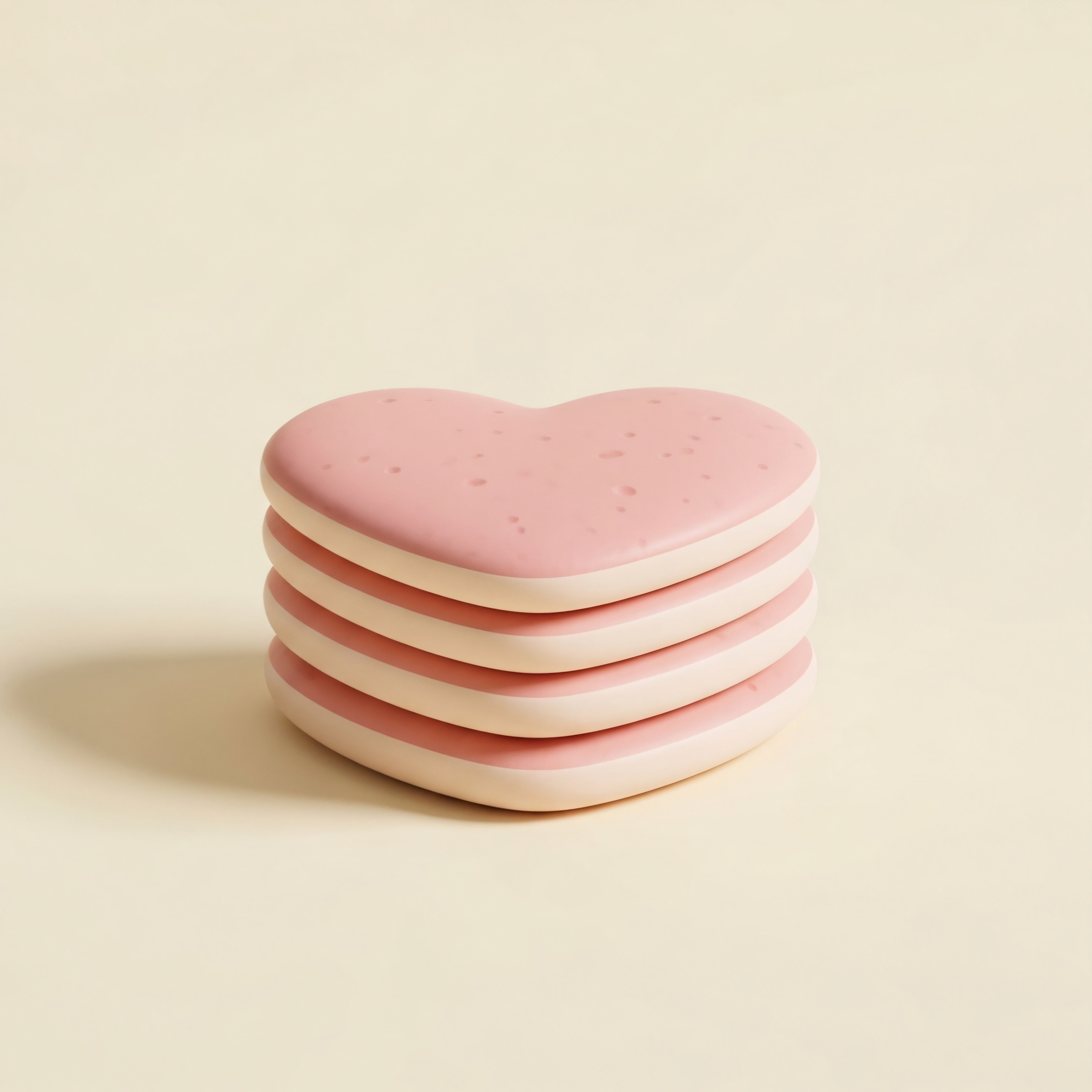 Stacked Heart Shapes 3D Image on Lummi