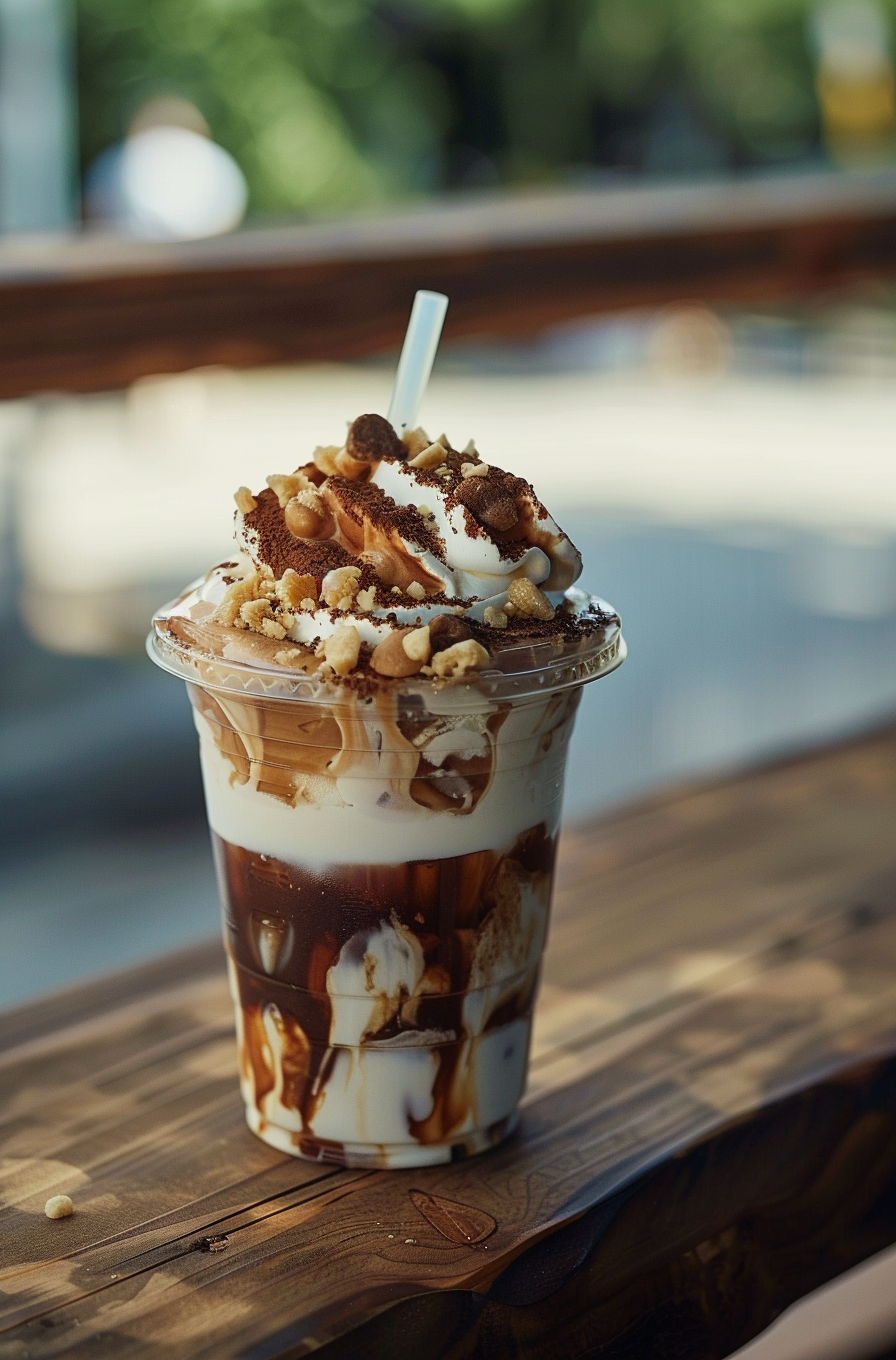 Gourmet Layered Sundae Close-Up Photo on Lummi