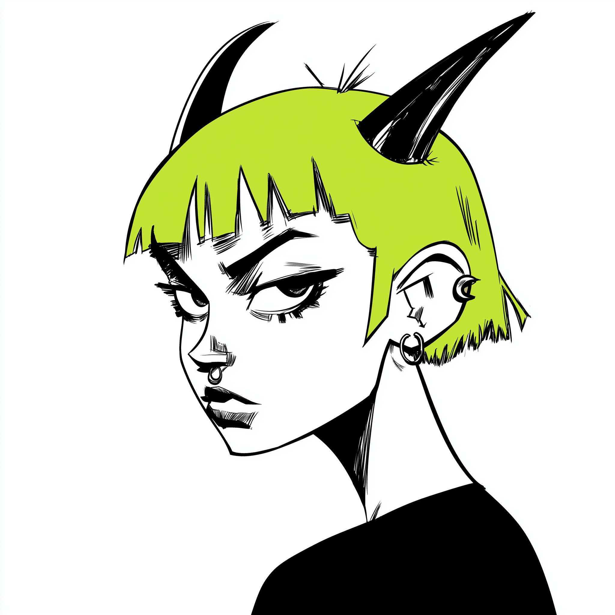 Edgy Character Illustration Illustration on Lummi