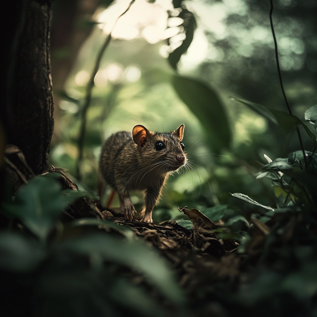 Lummi Photo - Curious Rodent in Natural Habitat