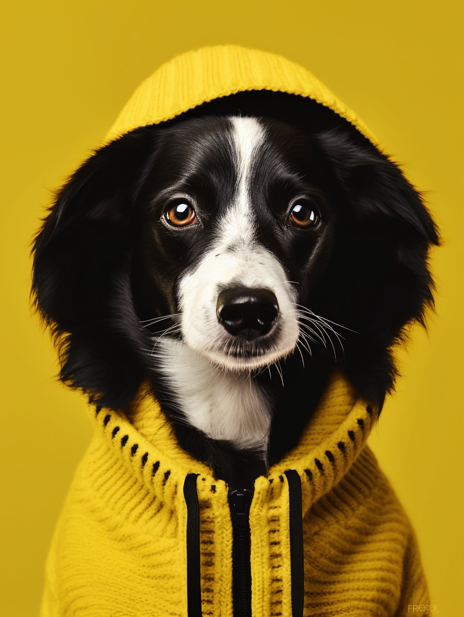 Lummi Photo - Stylish Pooch in Yellow