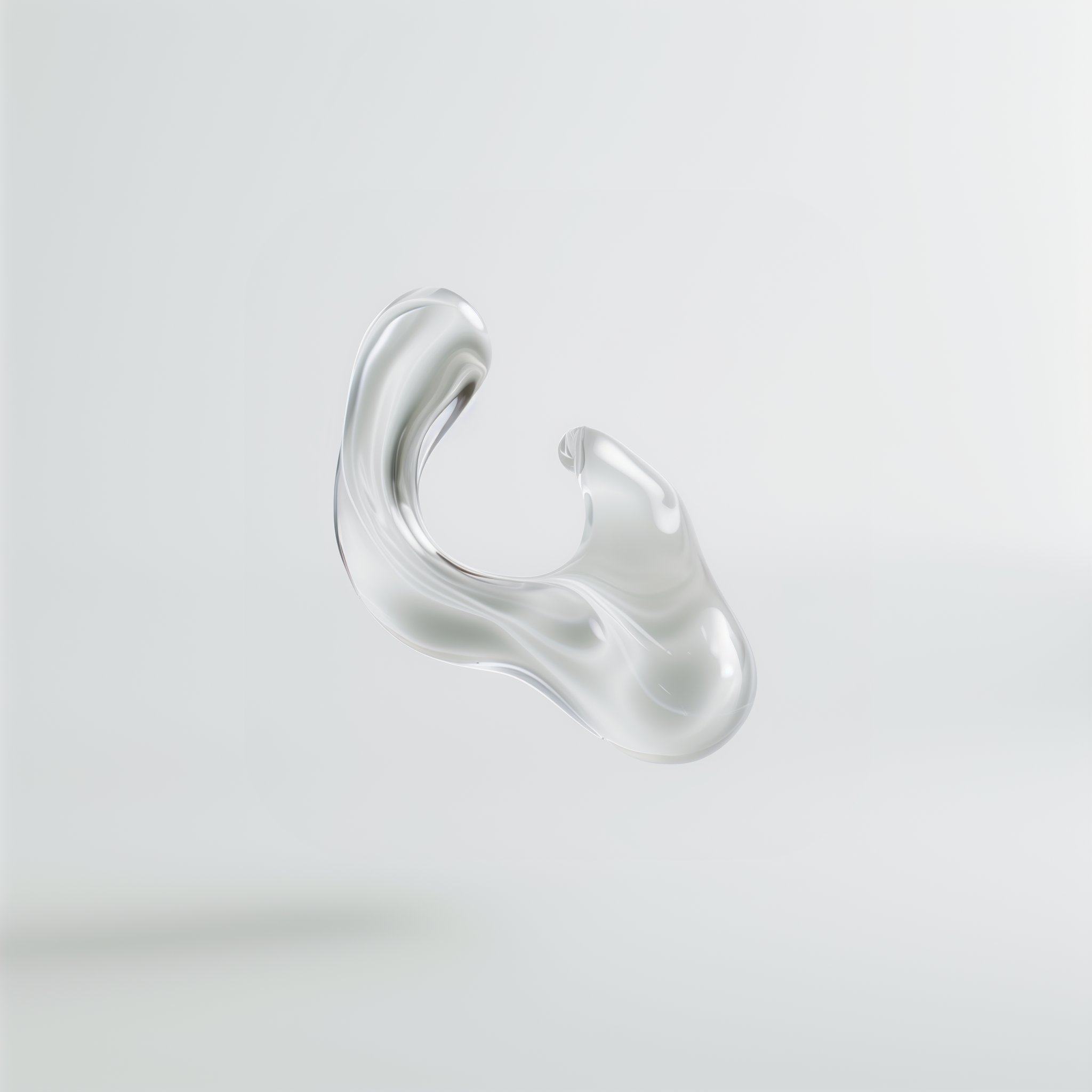 Translucent Fluid Form 3D Image on Lummi