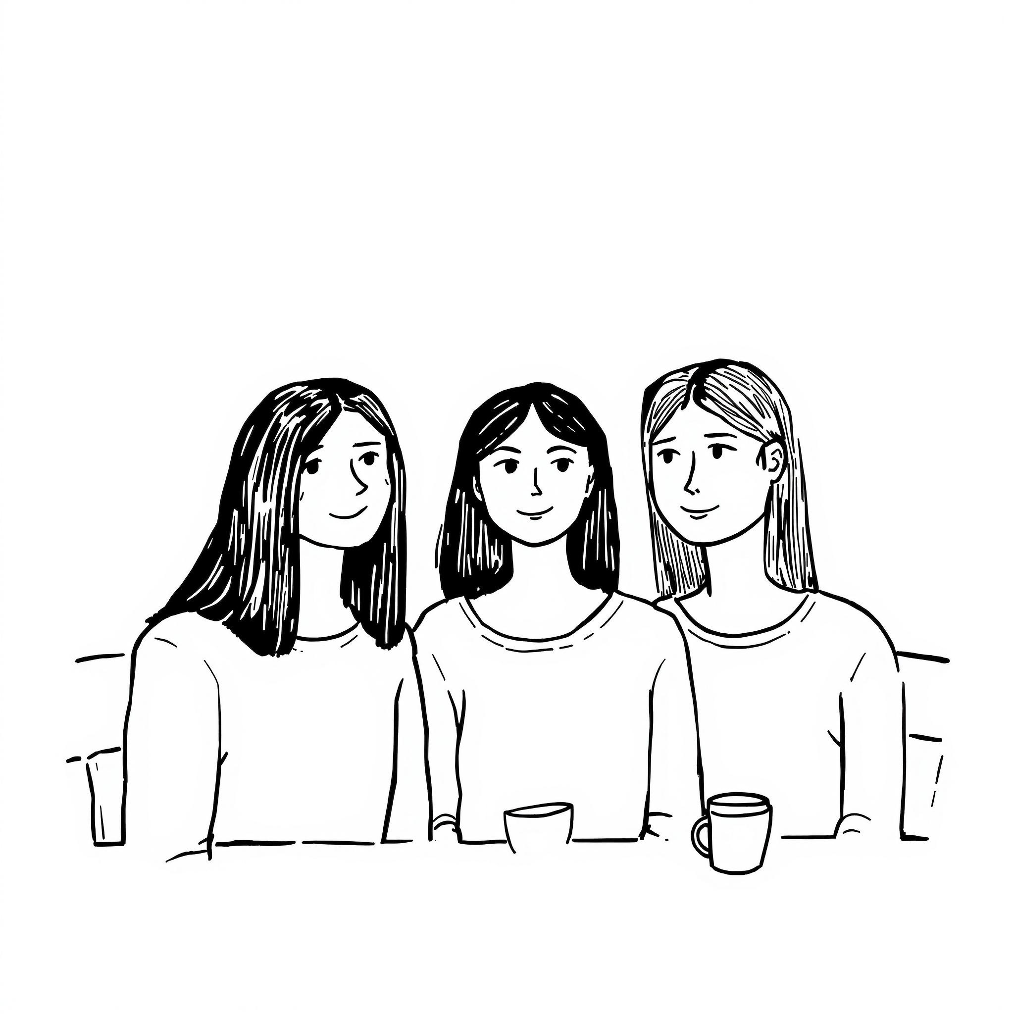 Friendly Gathering Art Illustration on Lummi