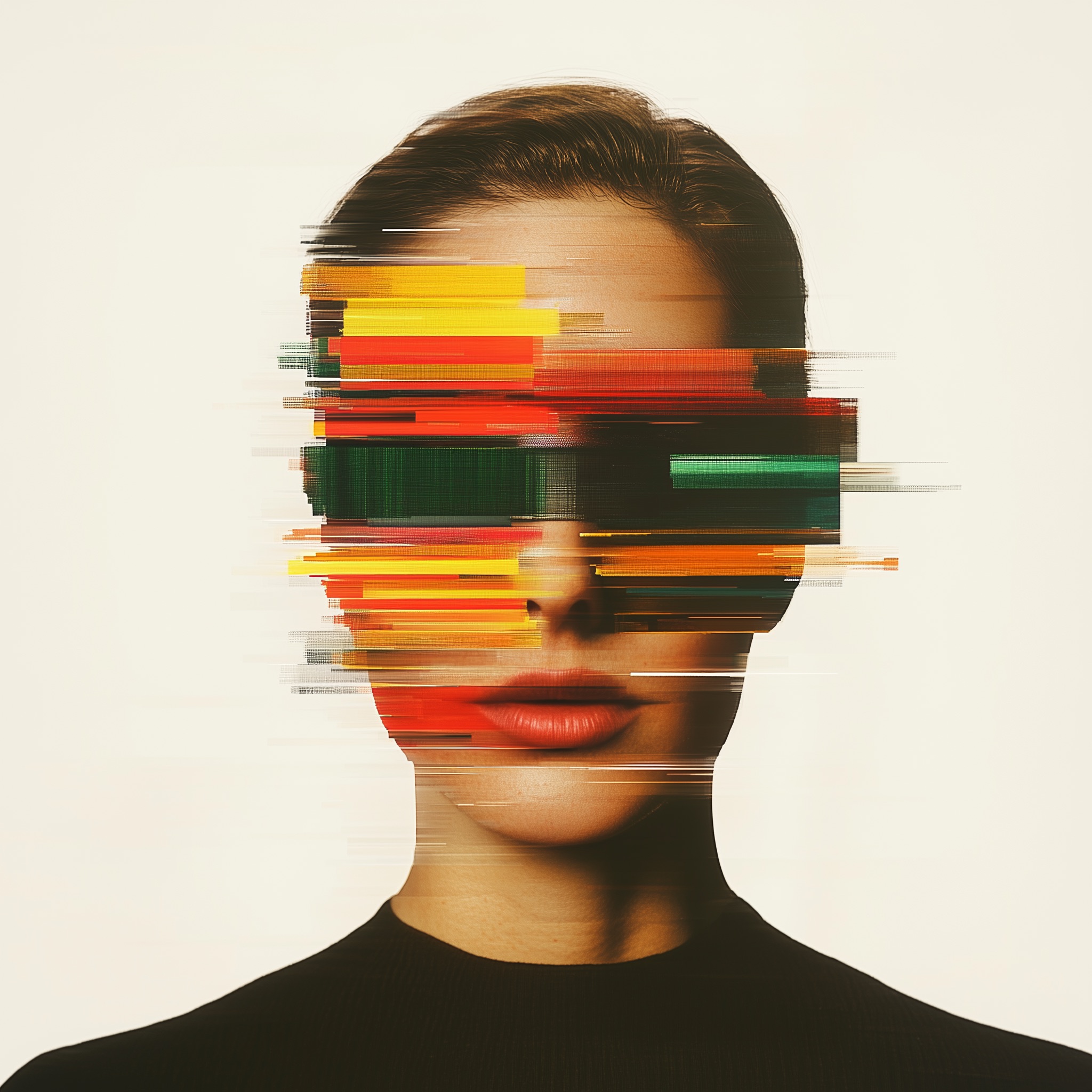 Glitch Portrait Art Photo on Lummi