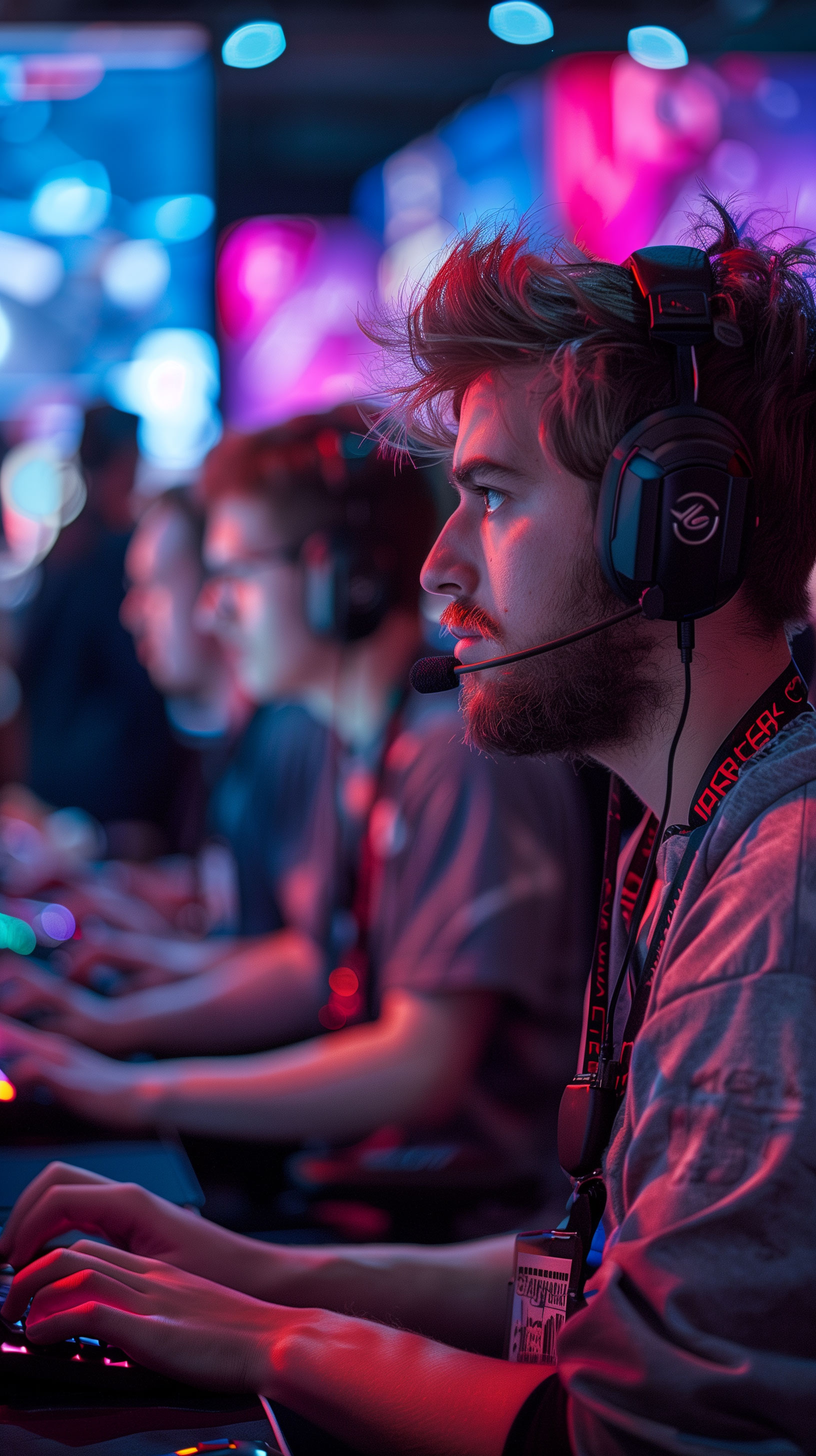 Intense Gamer at Esports Event Photo on Lummi