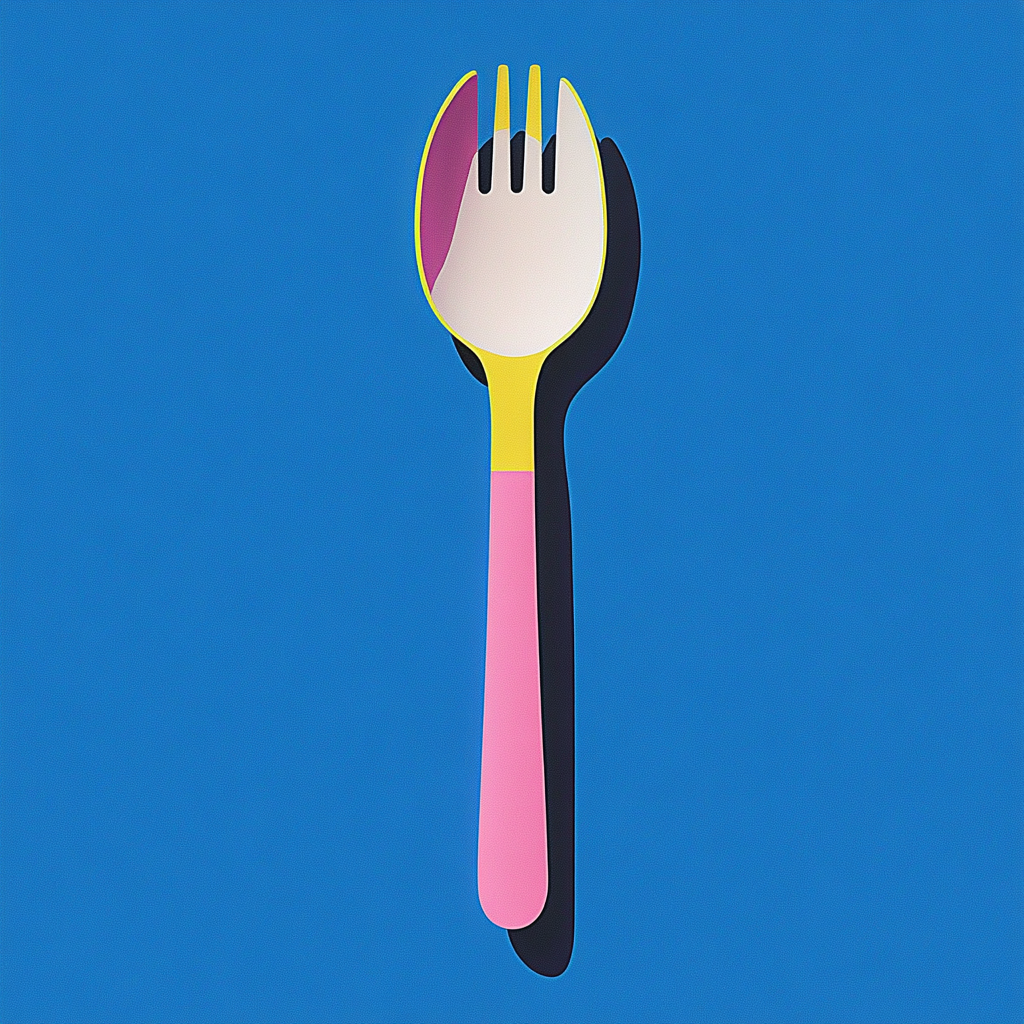 Lummi 3D - Colorful Spork Art
