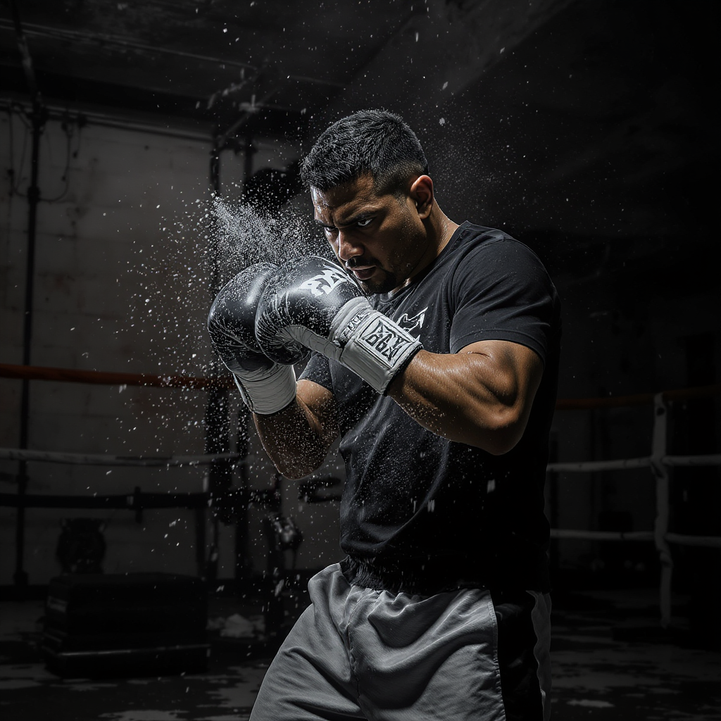Boxer in Action Photo on Lummi