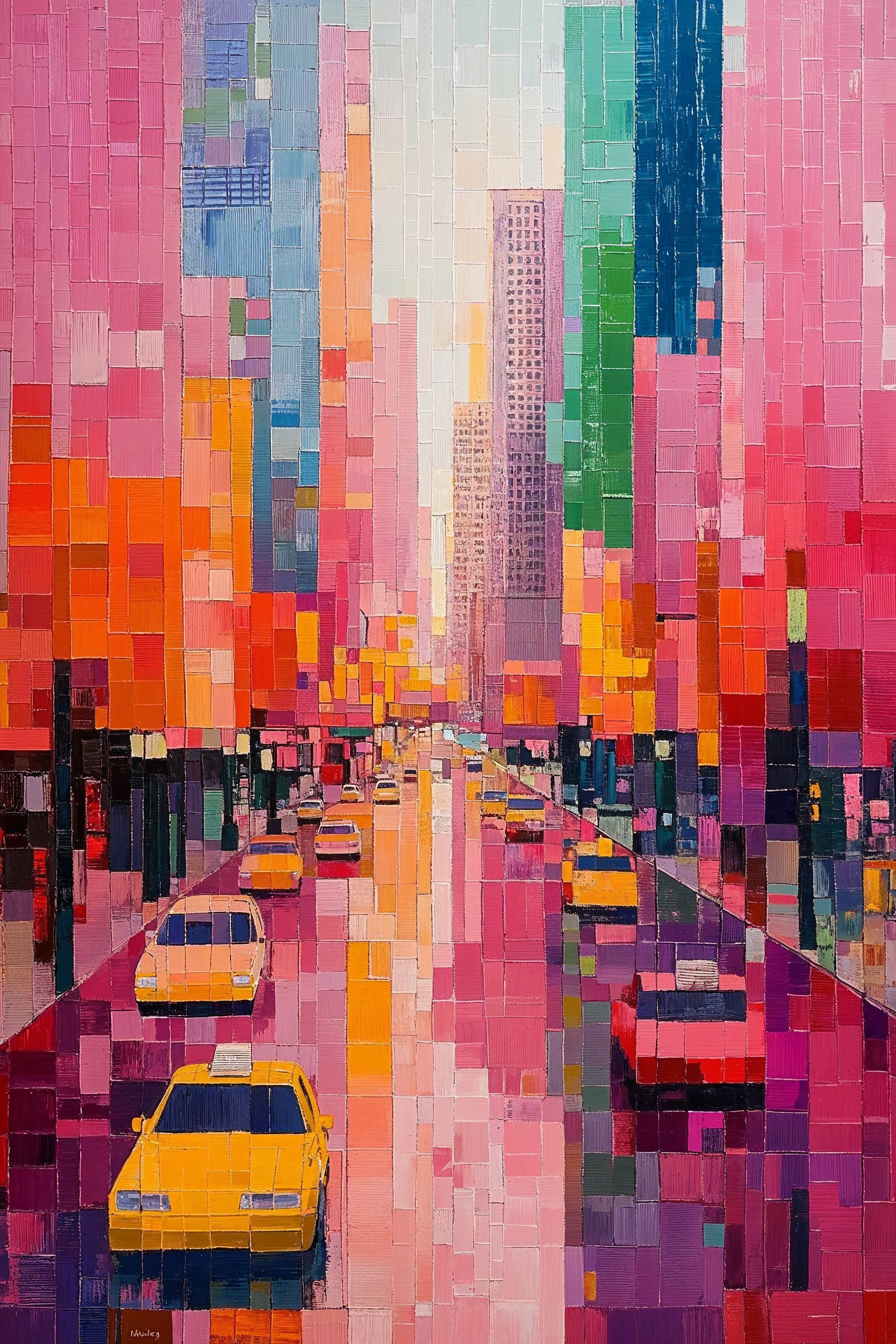 Vibrant City Street Scene Illustration on Lummi