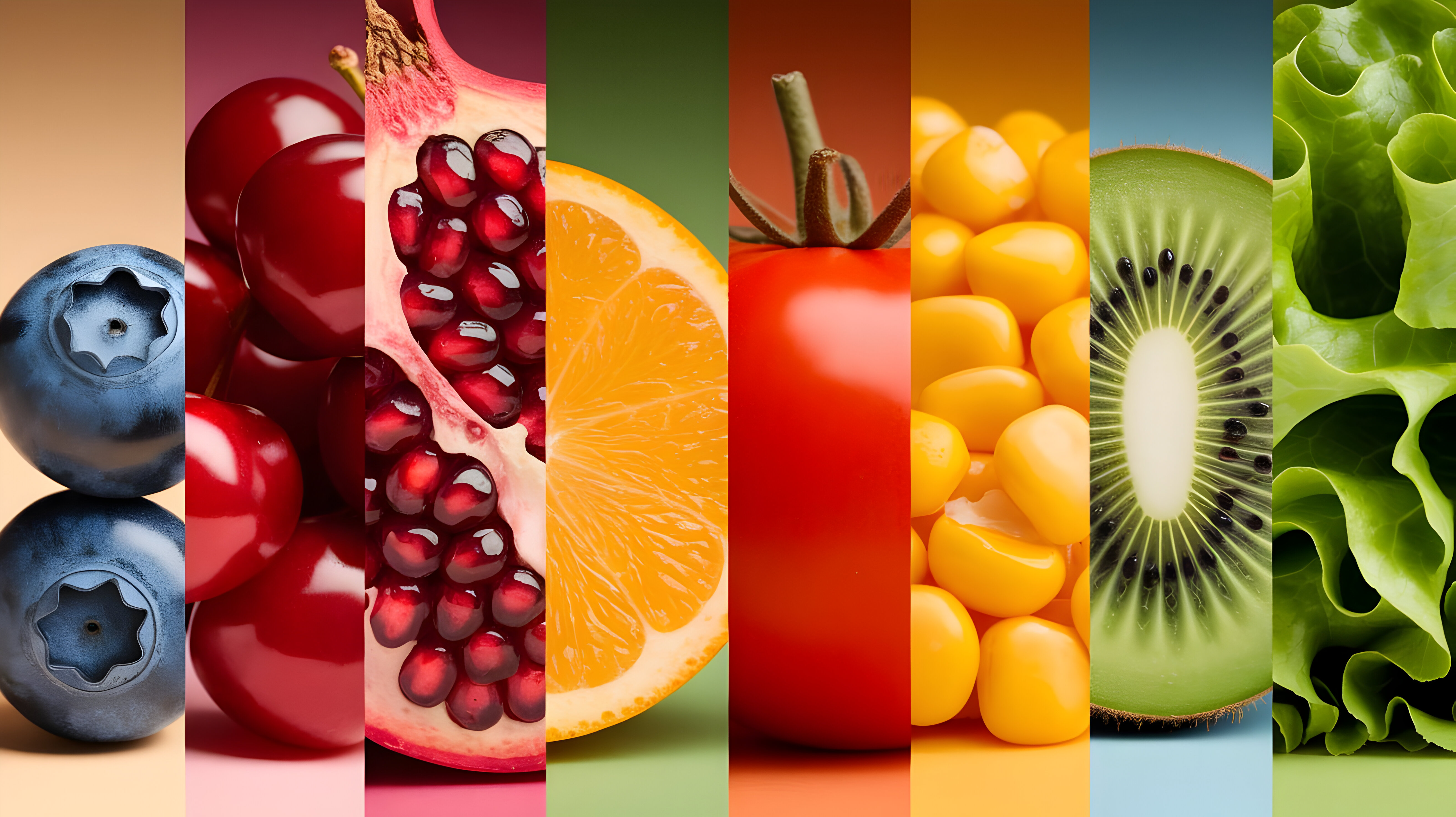 Colorful Produce Collage Photo on Lummi