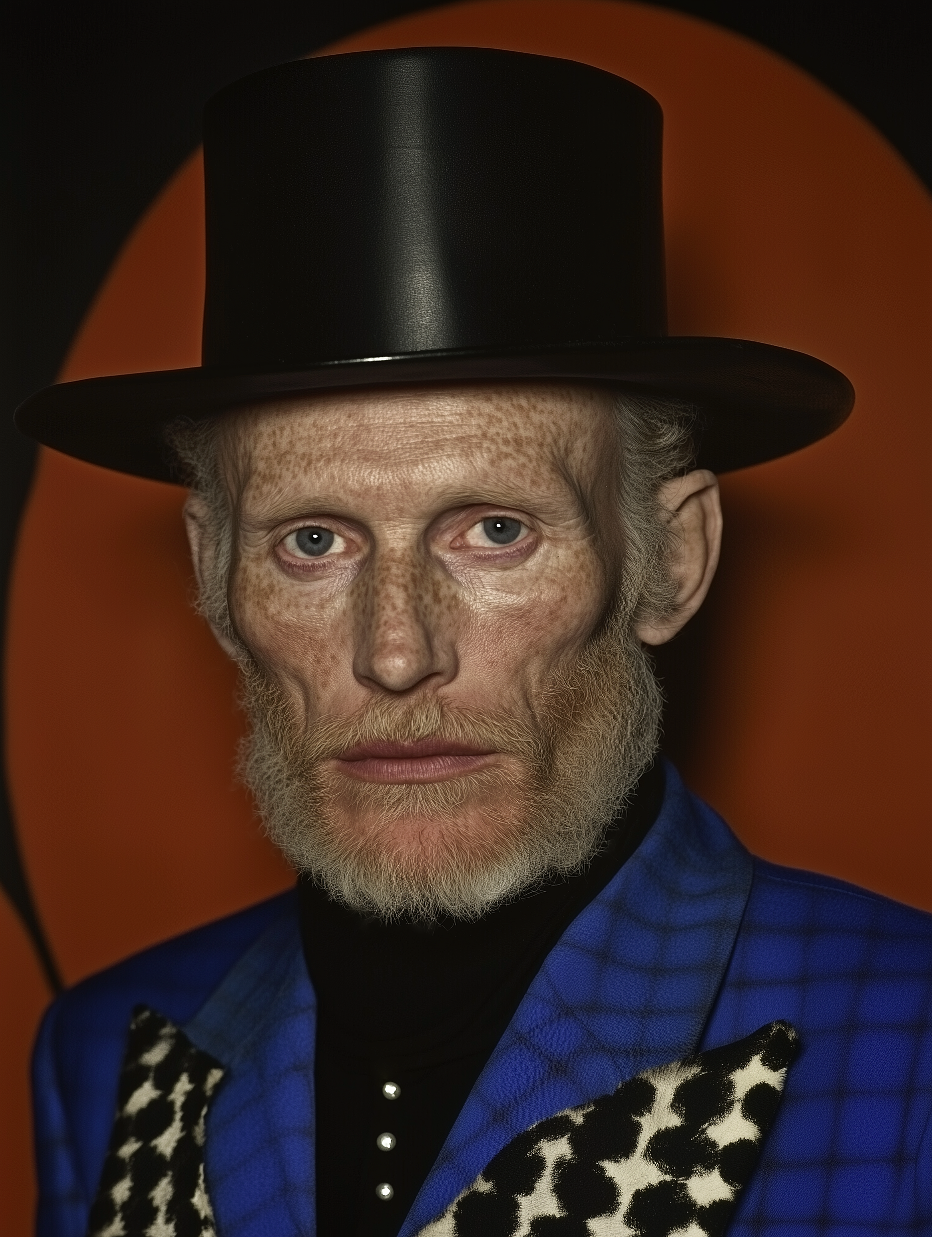 Striking Portrait with Top Hat Photo on Lummi