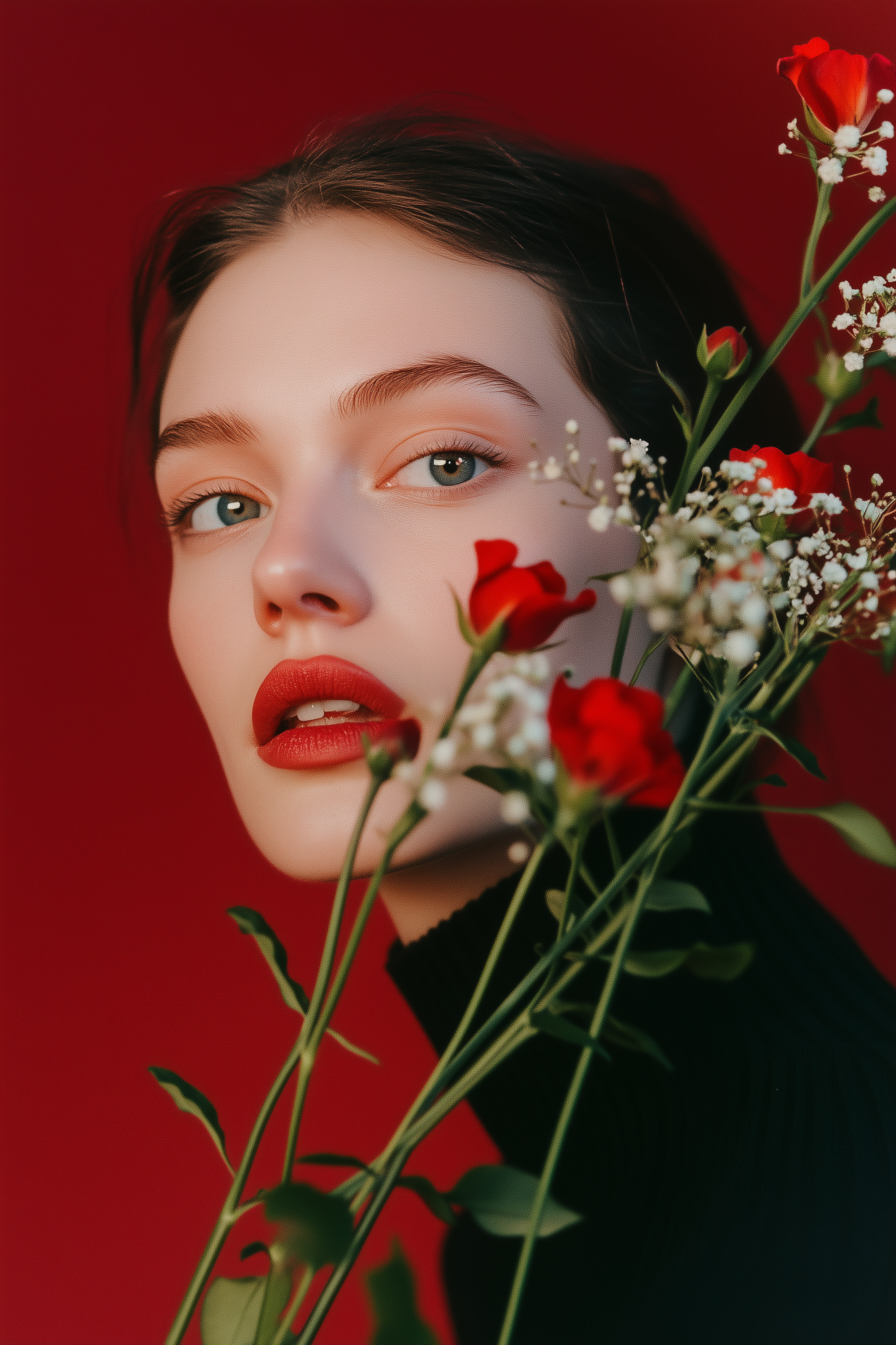 Portrait with Roses Photo on Lummi