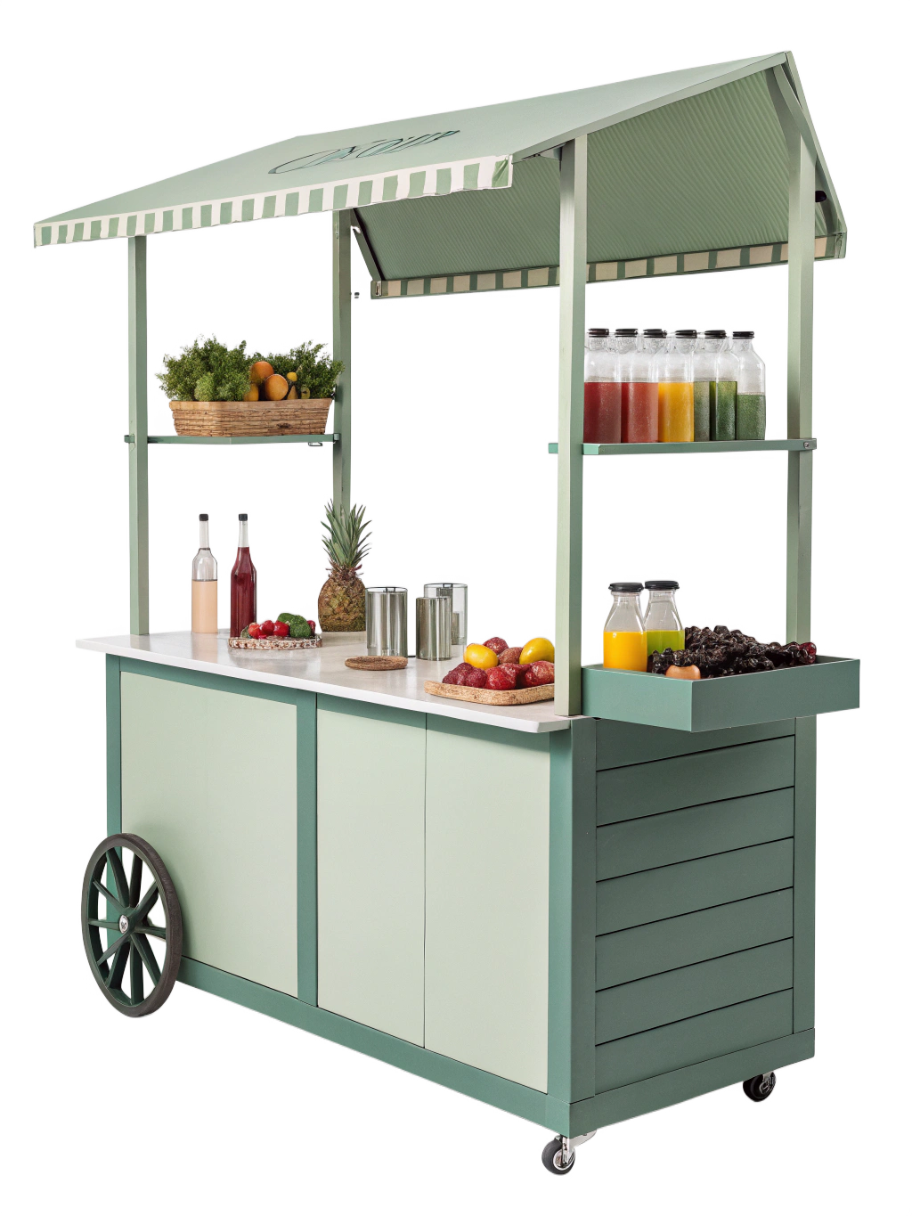 Pastel Green Food Cart Photo on Lummi