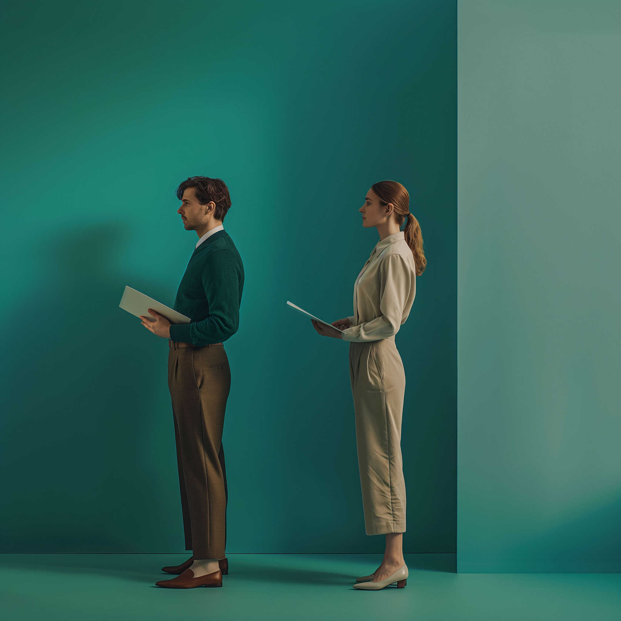 Back-to-Back Professional Pose Photo on Lummi