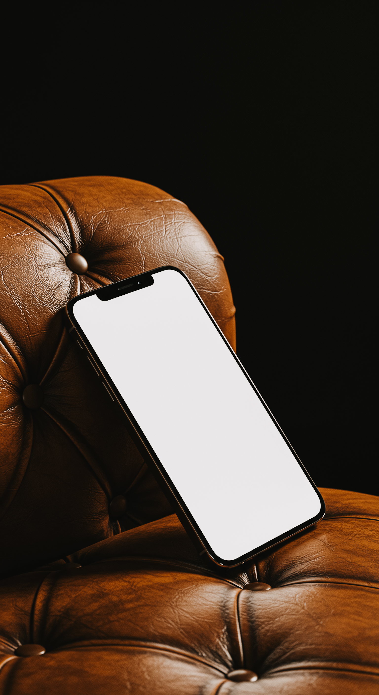 Smartphone on Leather Chair Photo on Lummi
