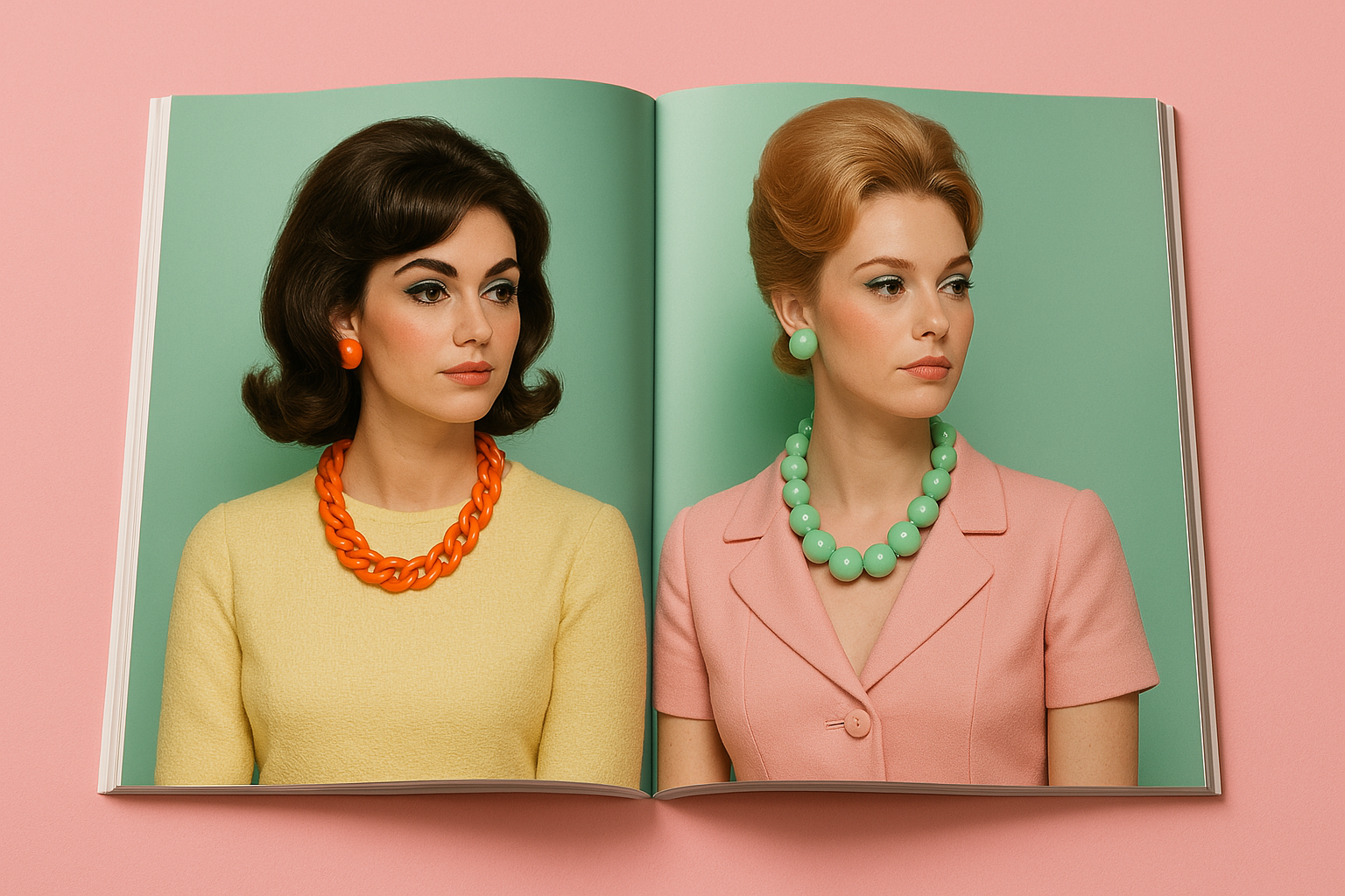 Retro Magazine Spread Photo on Lummi