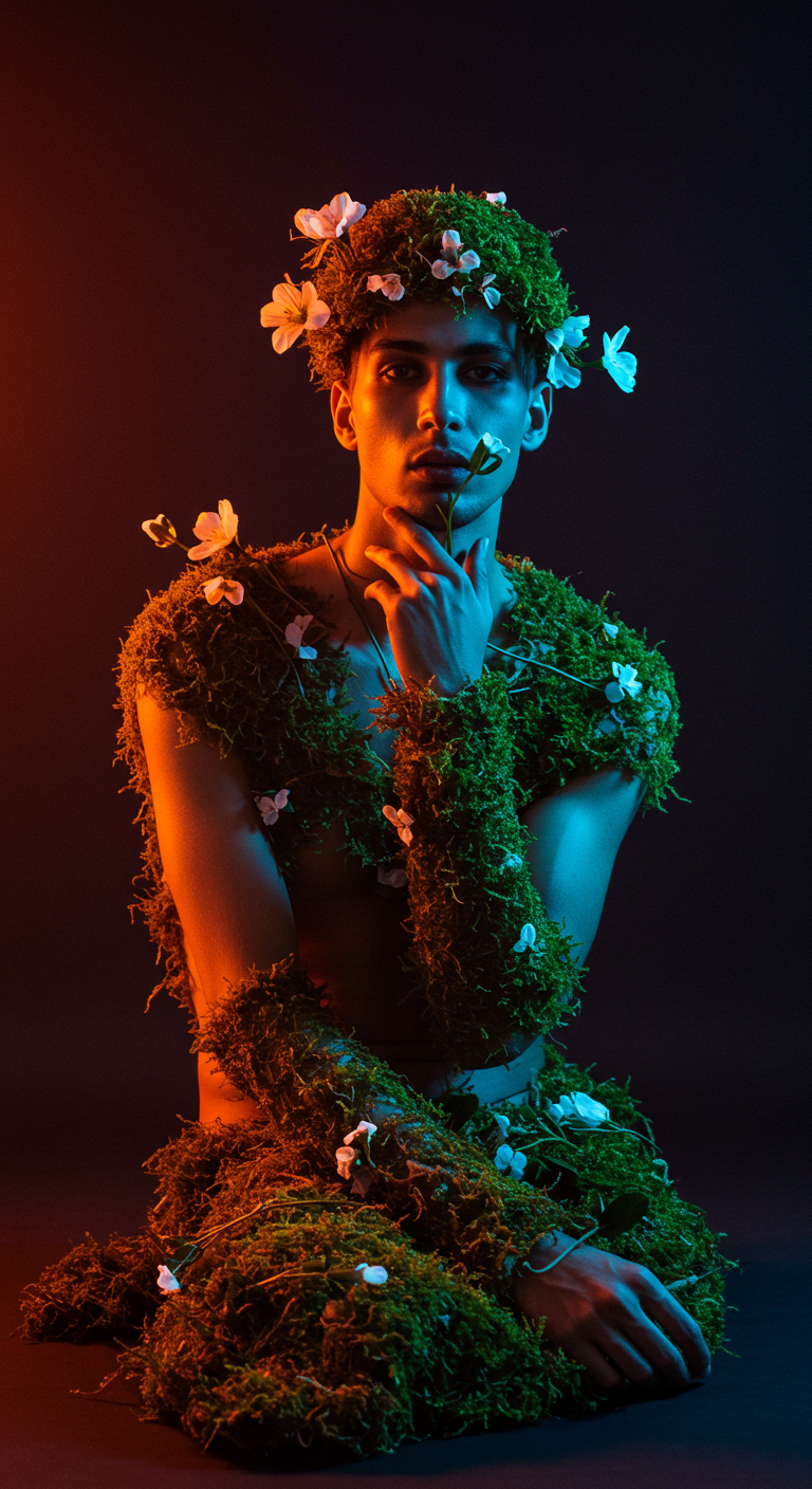 Lummi Photo - Moss-Costume Portrait