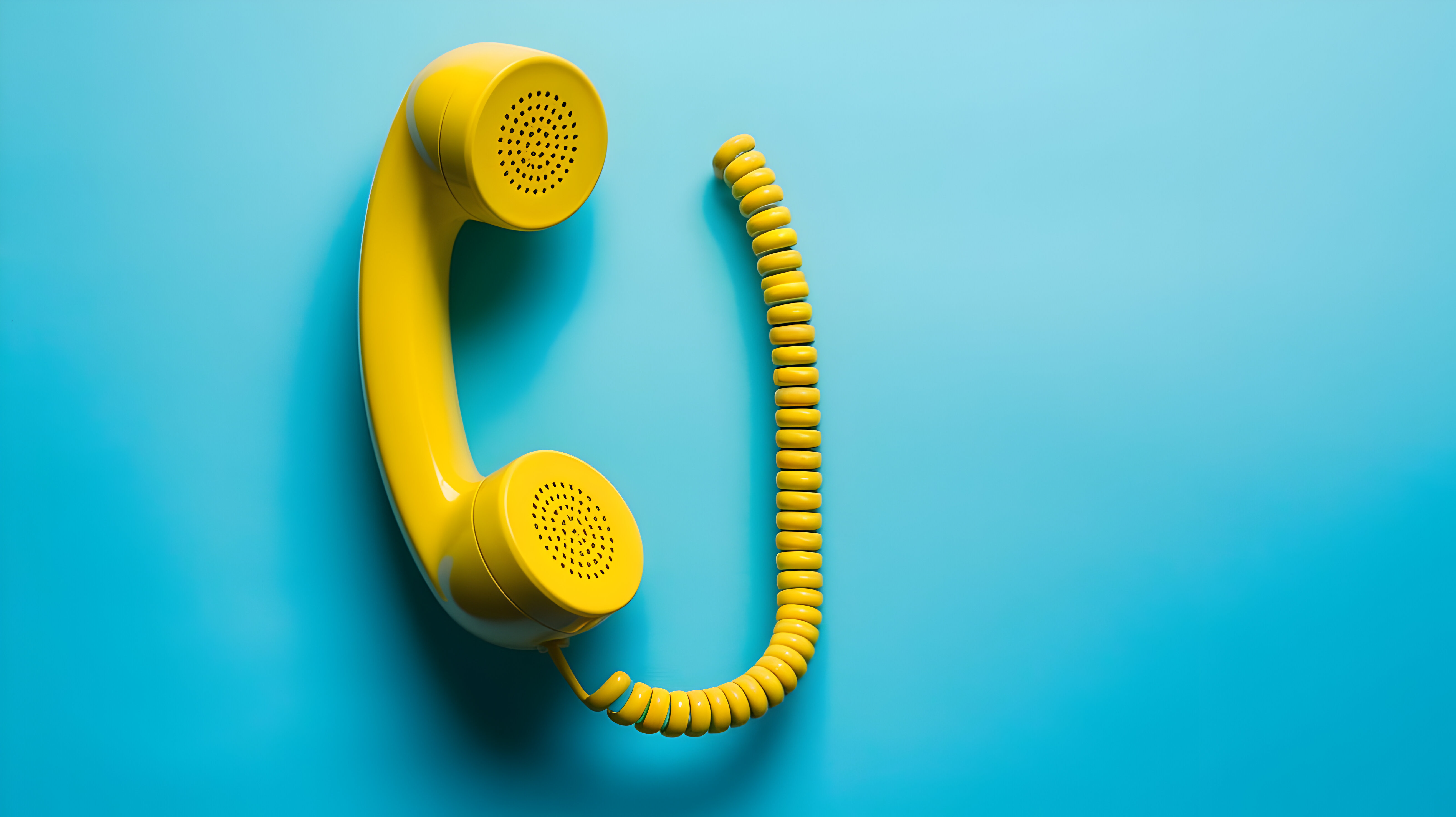 Yellow Retro Handset Photo on Lummi