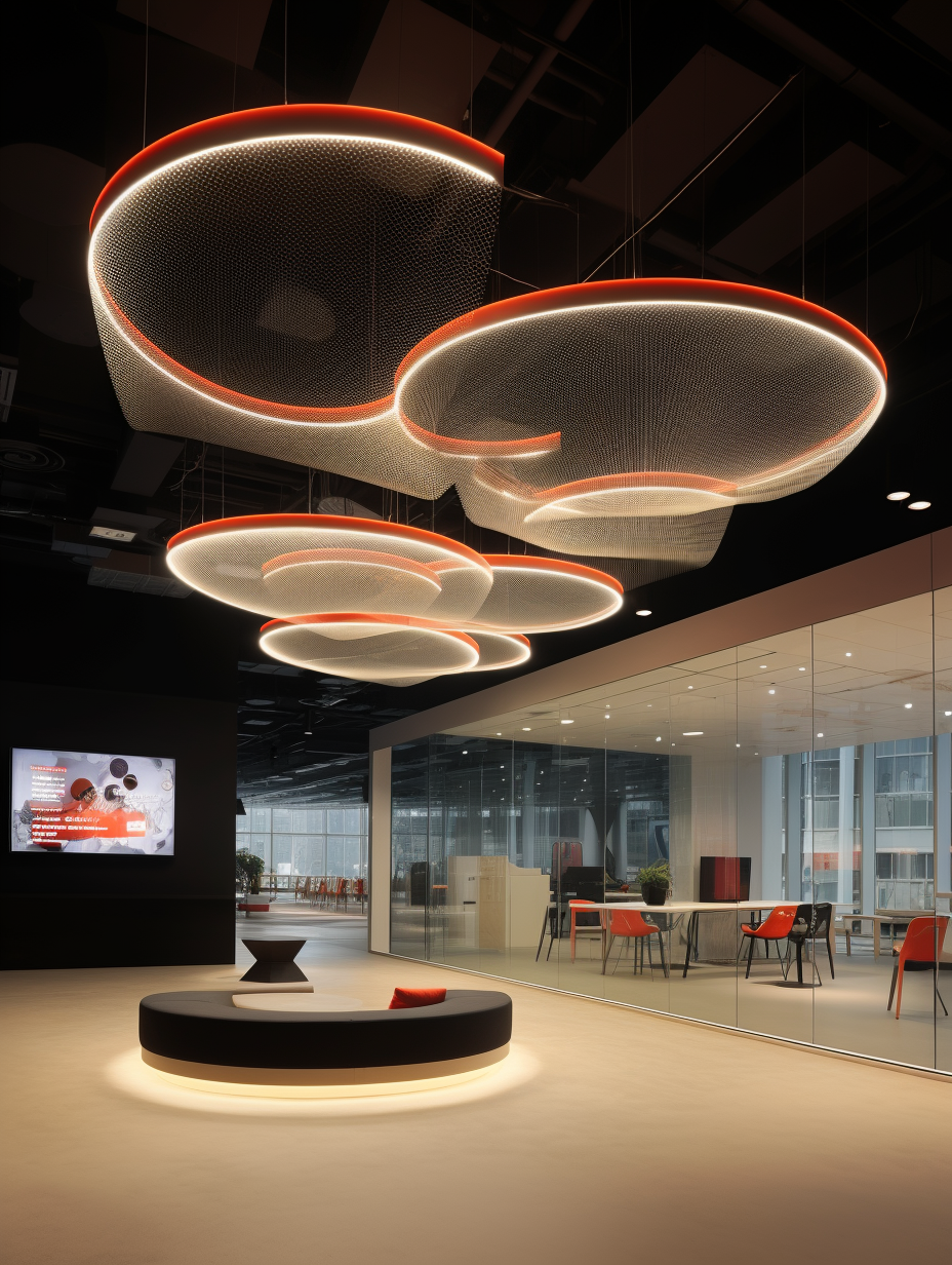 Futuristic Mesh-Lit Lounge Photo on Lummi