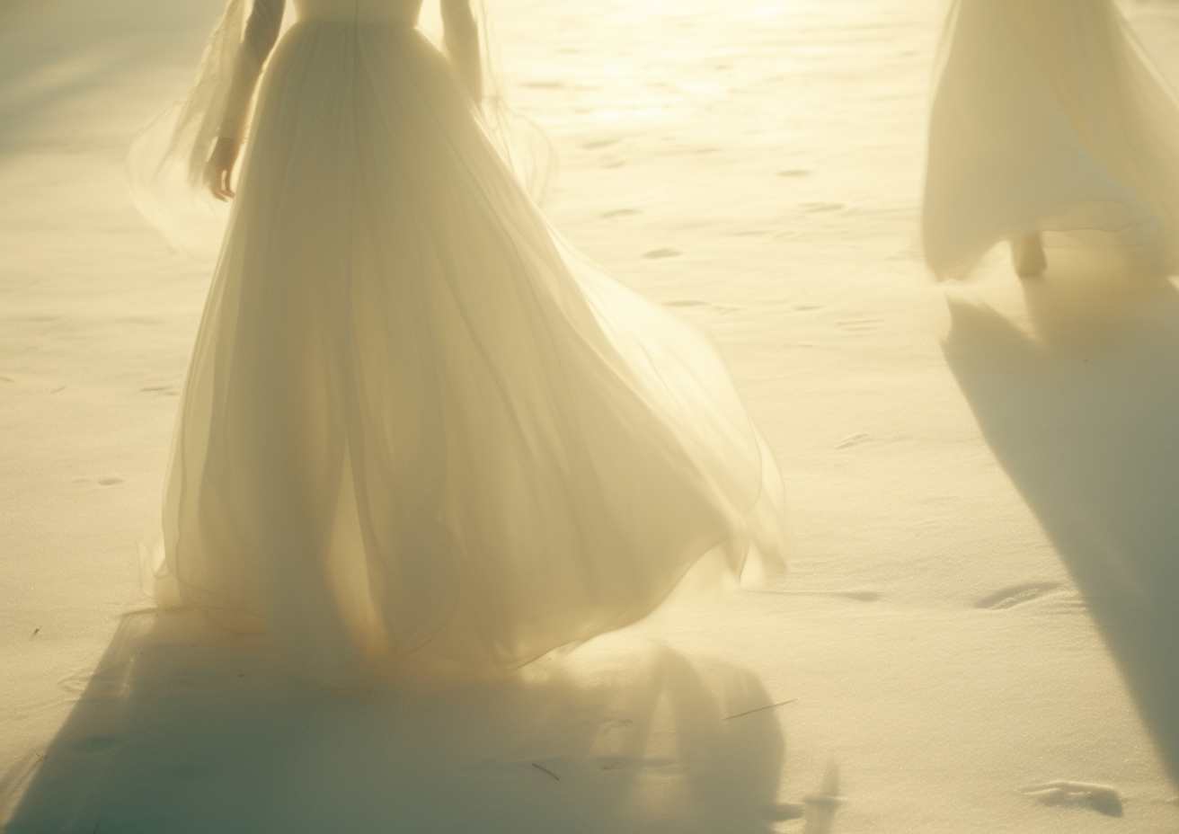 Ethereal Wanderer in Golden Light Photo on Lummi