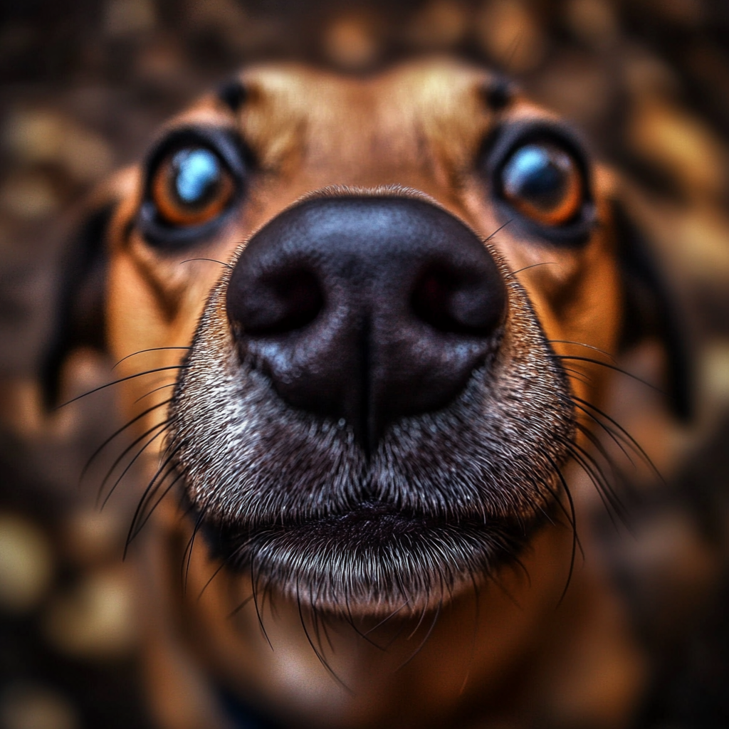 Close-up of Dog's Face Photo on Lummi
