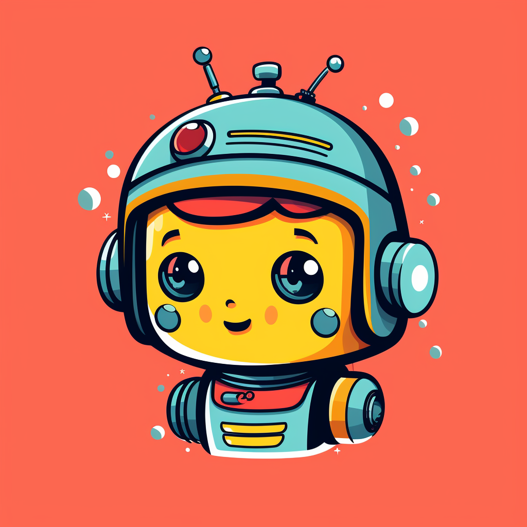 Lummi Illustration - Cute Cartoonish Robot