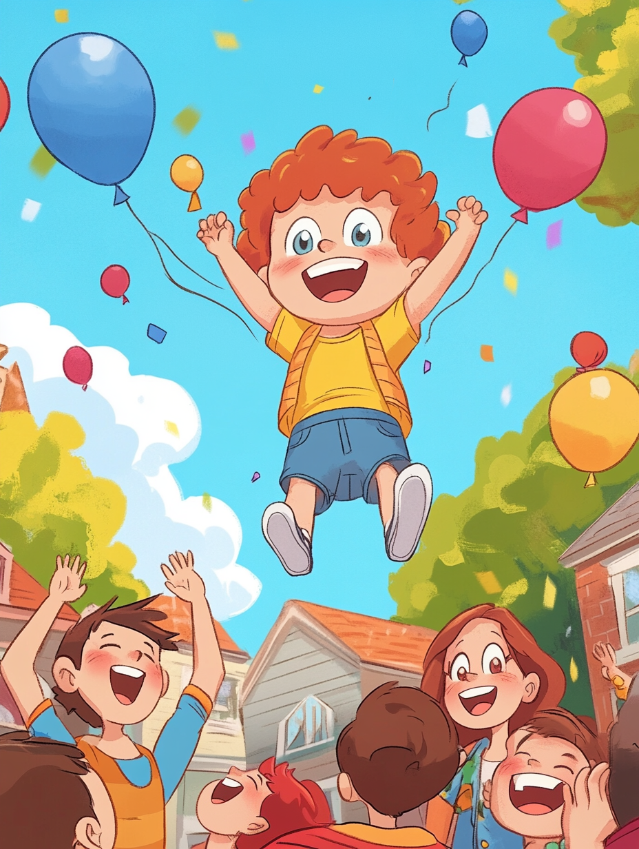 Lummi Illustration - Joyful Celebration with Children