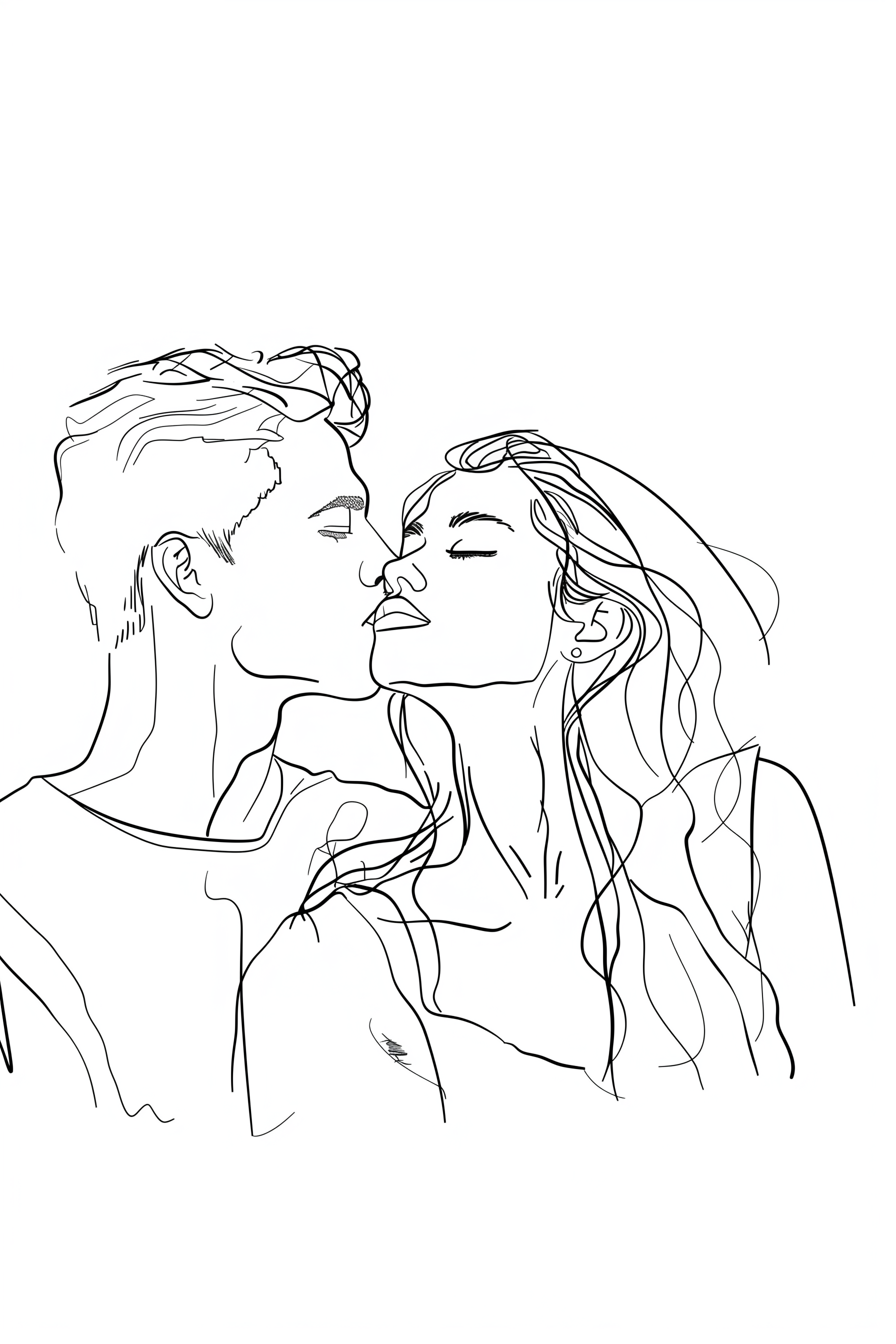 Lummi Illustration - Intimate Line Drawing