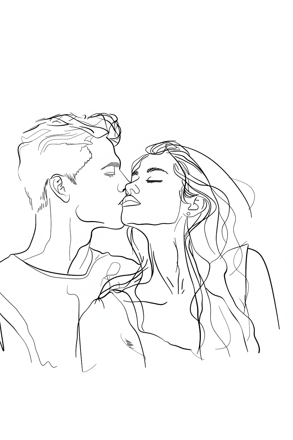 Lummi Illustration - Intimate Line Drawing