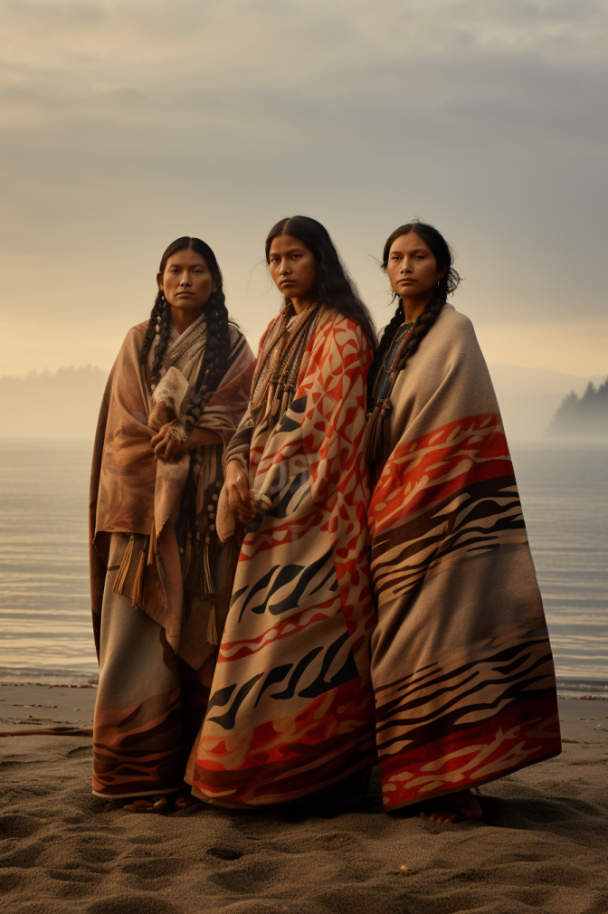 Indigenous Unity on the Shoreline Photo on Lummi