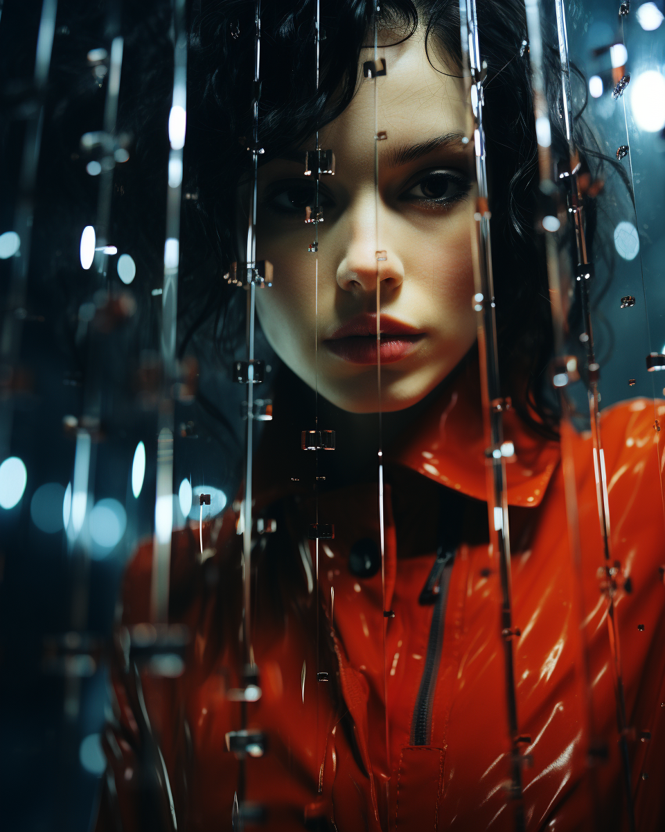 Lummi Photo - Enigmatic Woman with Glass Rods