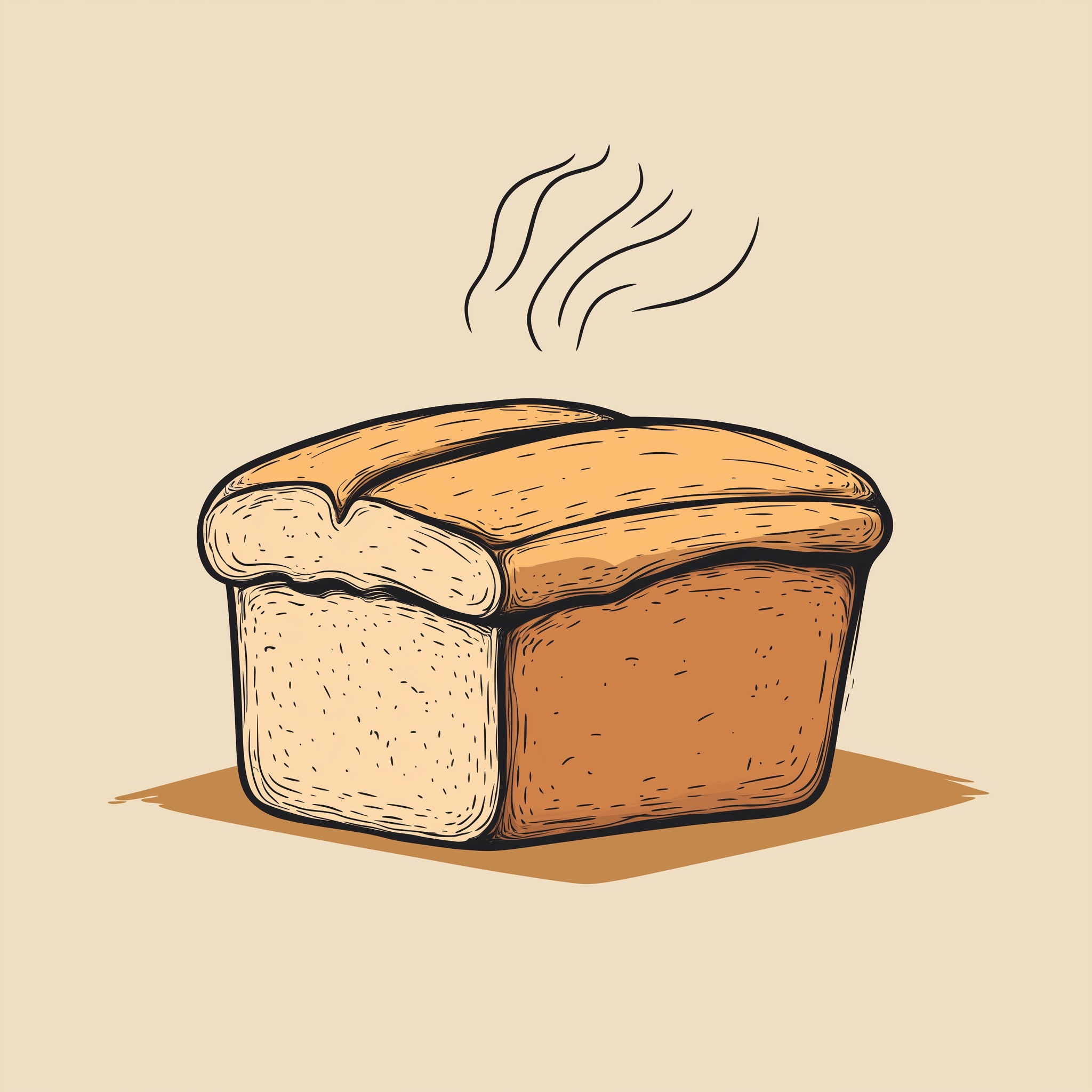 Artisanal Bread Drawing Illustration on Lummi
