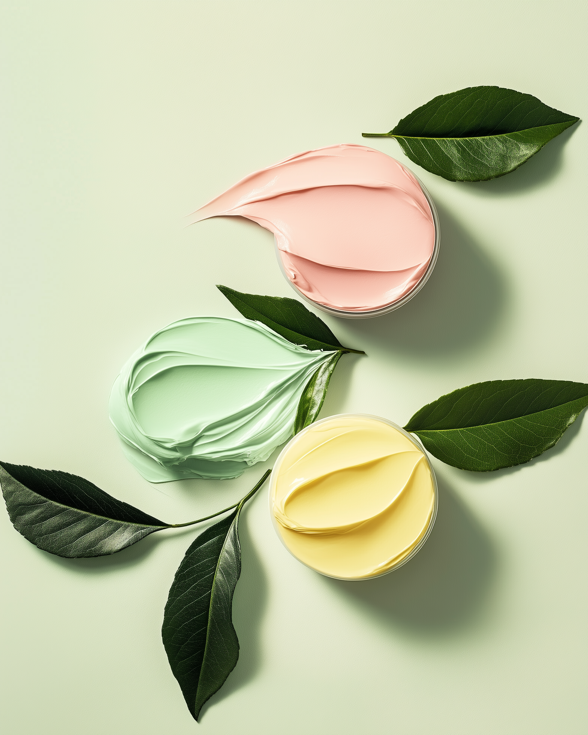 Pastel Creams and Leaves Photo on Lummi