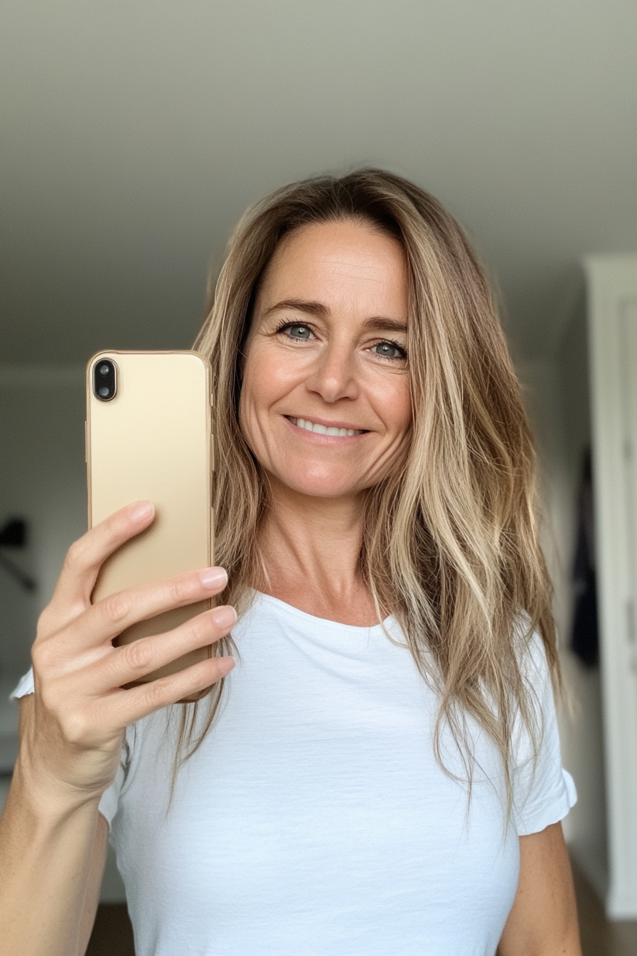 Woman Taking a Selfie Photo on Lummi